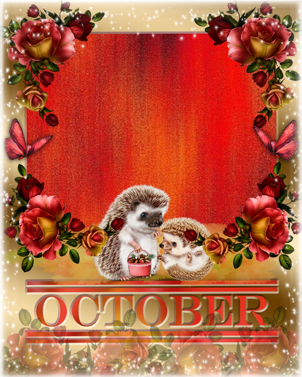 Sinnlich's ME! Frames - 2021 - October Frame Sinnlich Calendars Me Red ...