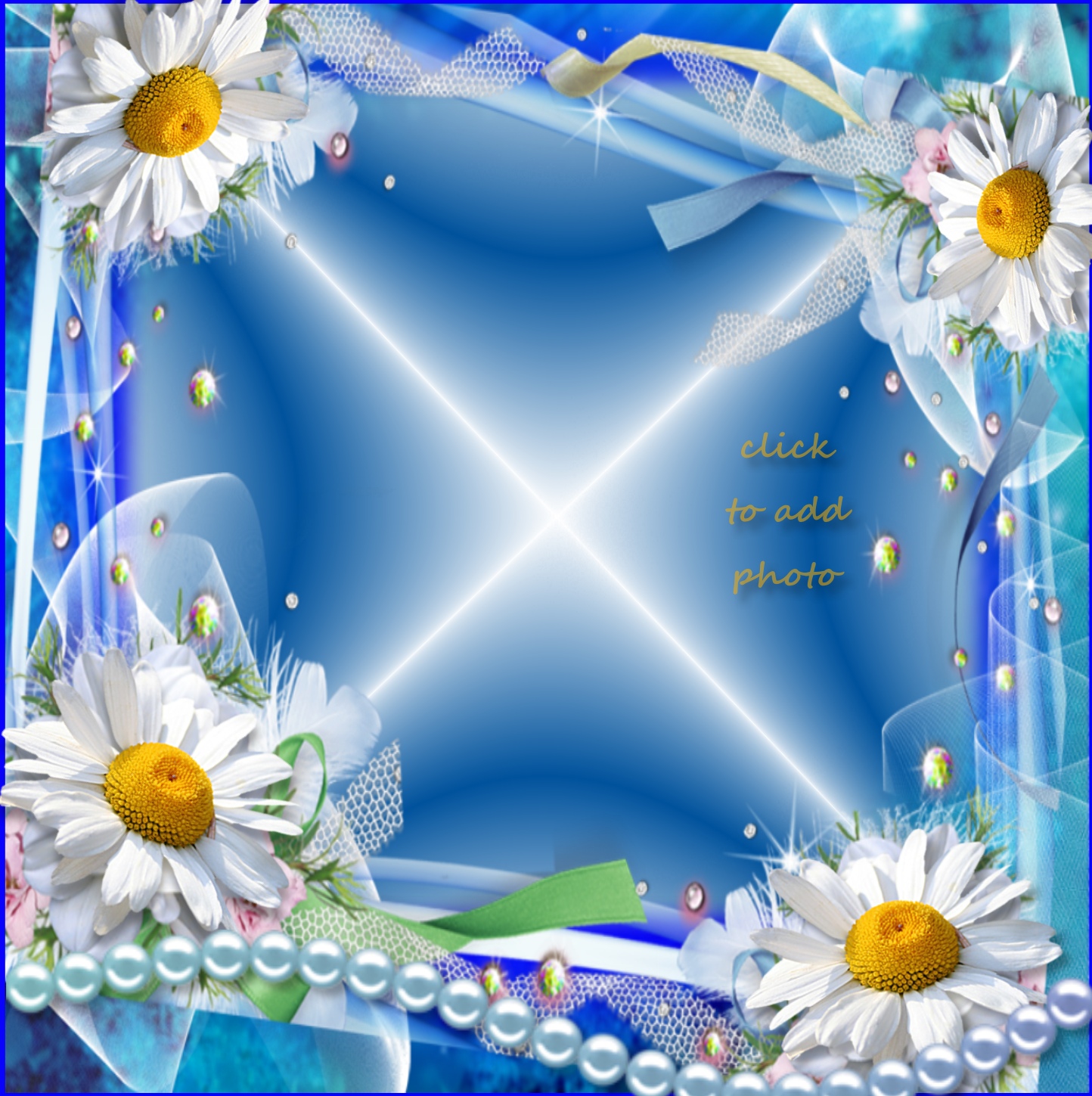 marialedesma1958's Girly Girl Frames - 2013 July - White Daisies On ...