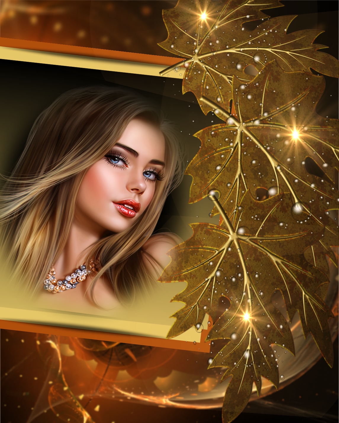 Wienie Coppen's Love romance - abstract frame portrait - abstract frame ...