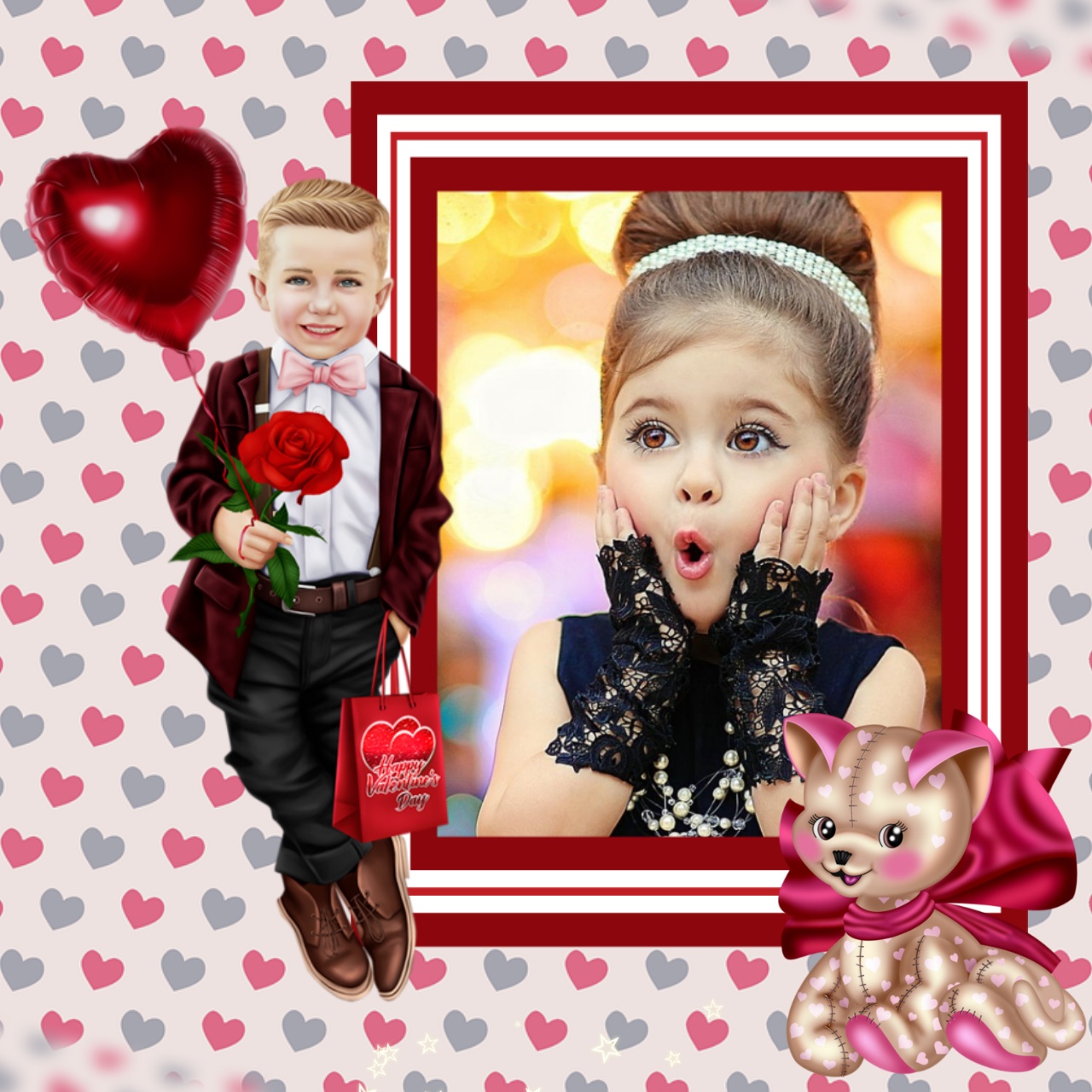 It'sMichelle's Kids Playing and Laughing Frames - Valentine - Valentine ...