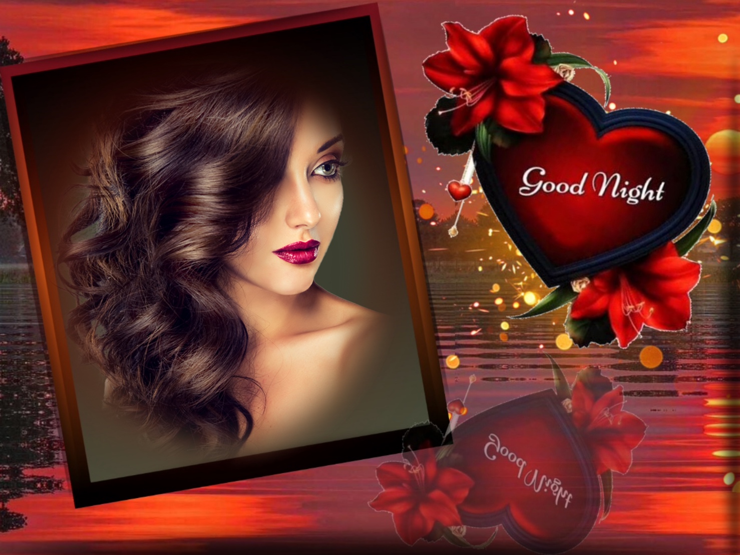 Wienie Coppen's Candles,Goodnight,Sunset - frame goodnight loveheart ...