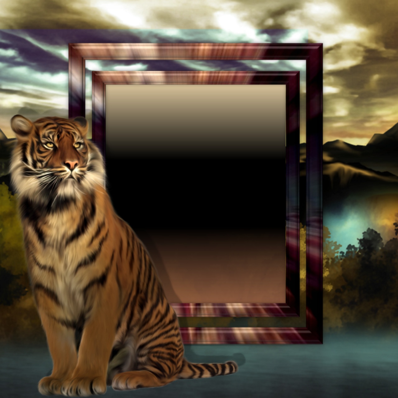 It'sMichelle's Wildlife Frames - Beautiful Tiger Wildlife Tigers Nature ...