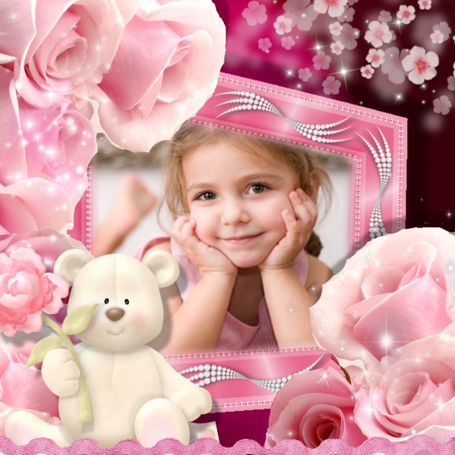 marialedesma1958's Girly Girl Frames - 2014 January - Sweet Pale Rose ...