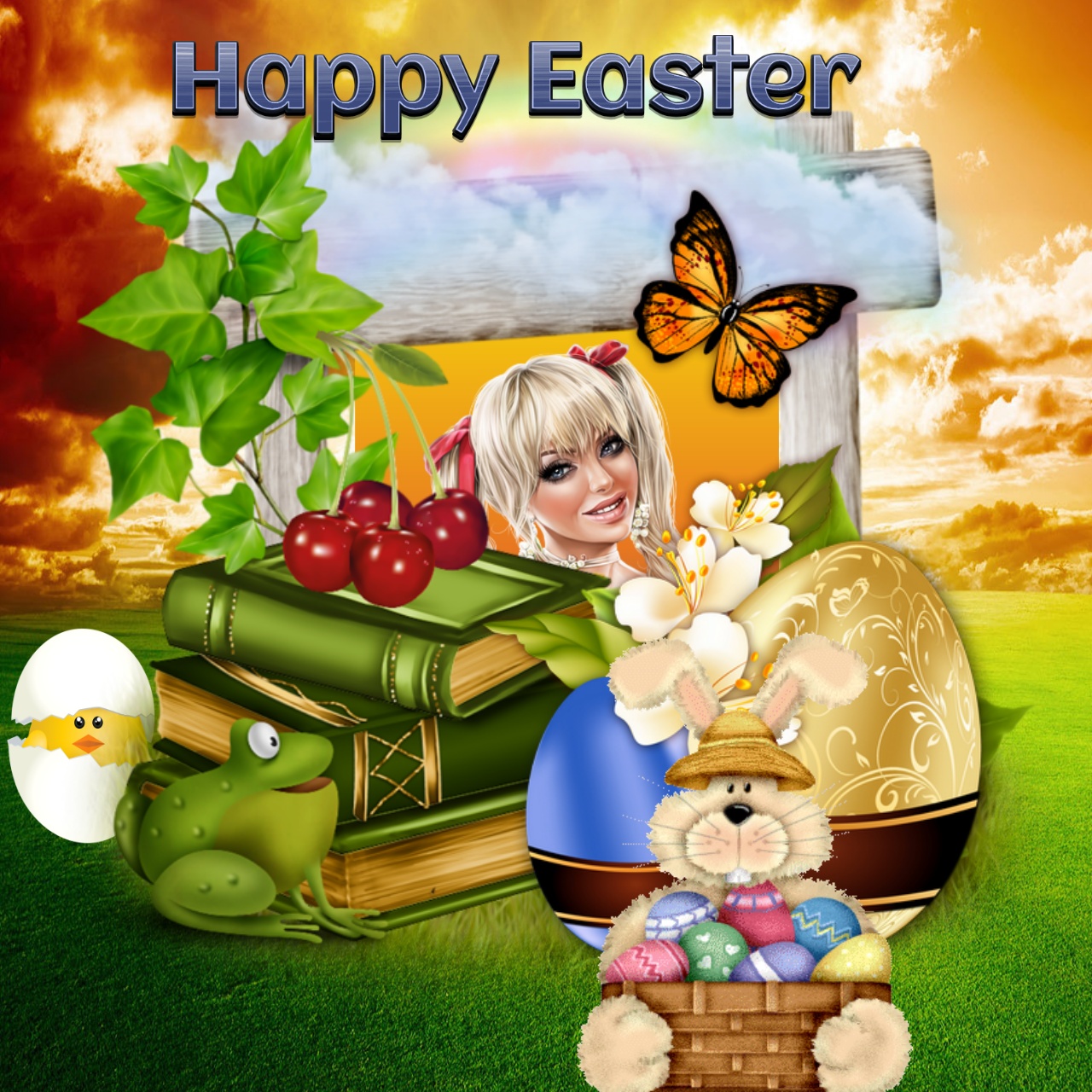 It'sMichelle's Kids Playing and Laughing Frames - Happy Easter Easter ...