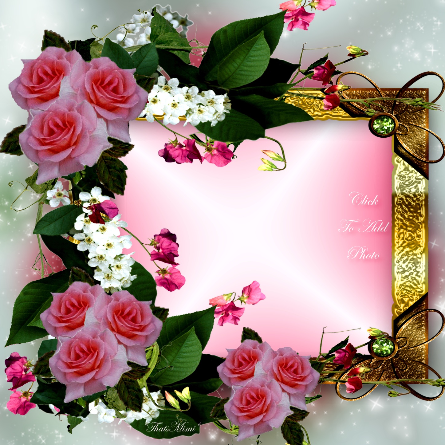 ThatsMimi's I Love You Frames - 2012 October - ~*~ Pink Roses ...