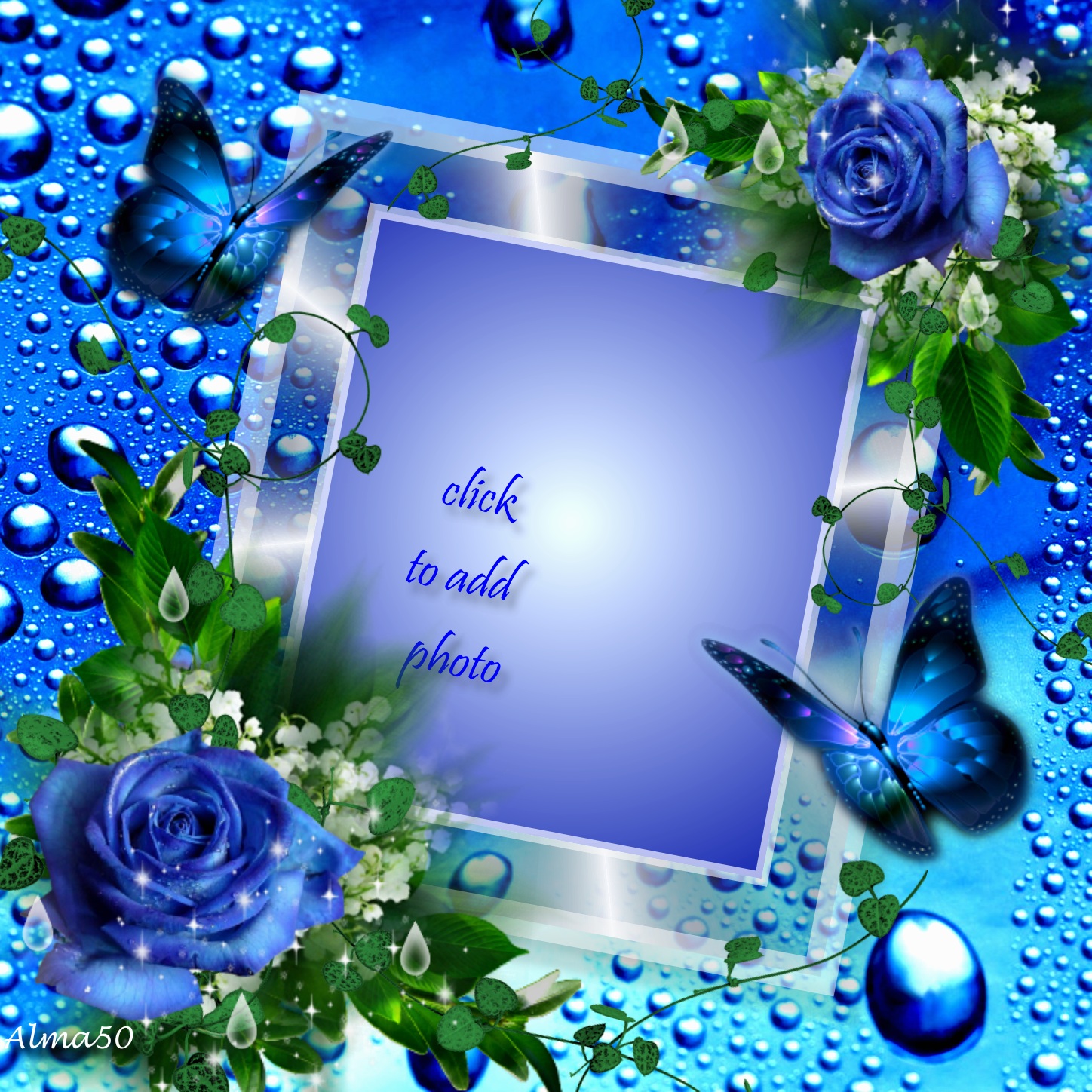 alma50's Kimi Art Frames - 2012 July - 2013 February - Rain Drops ...