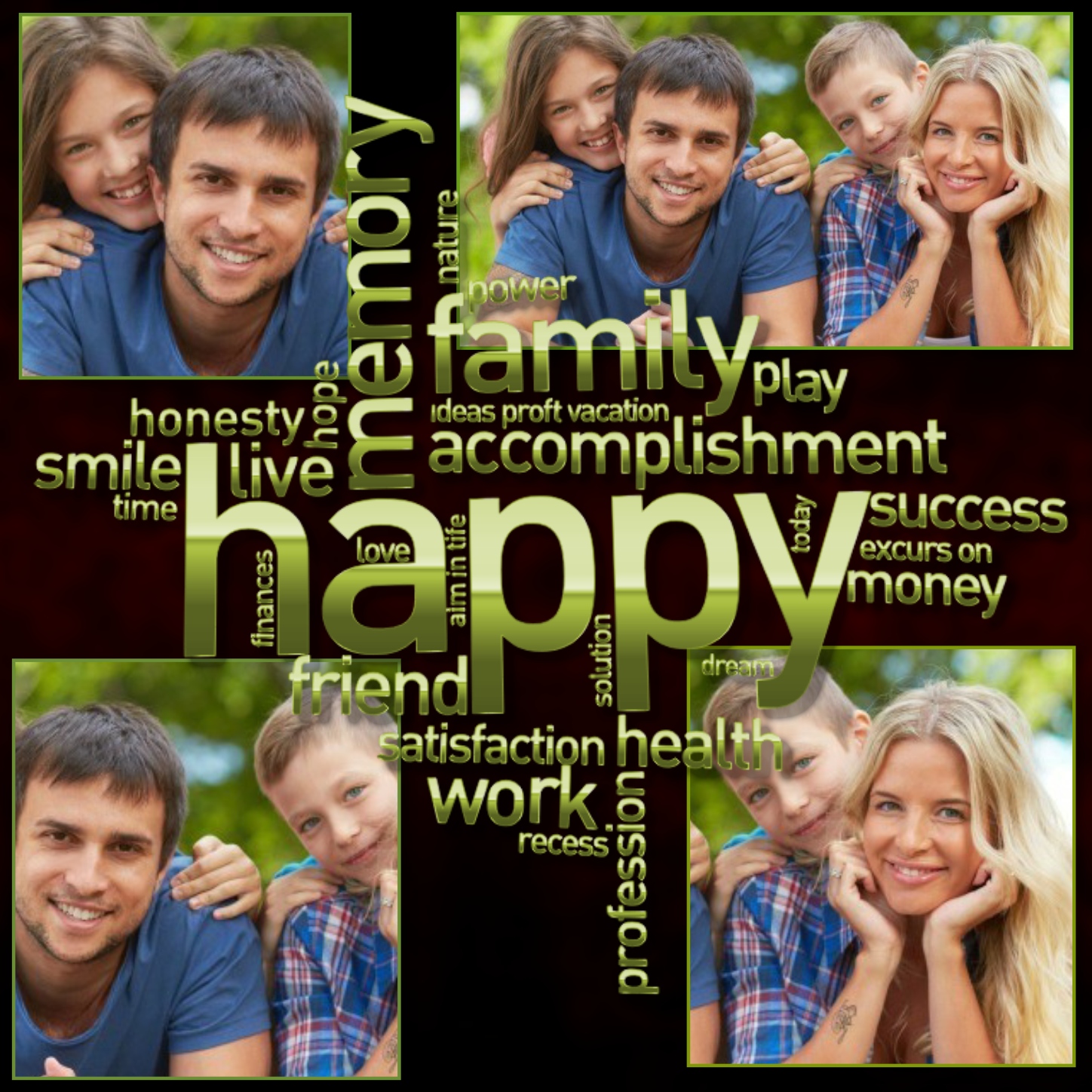 Nette's FamilyFrame Friends Frame - Word Art Frame #Nette Family Frames ...