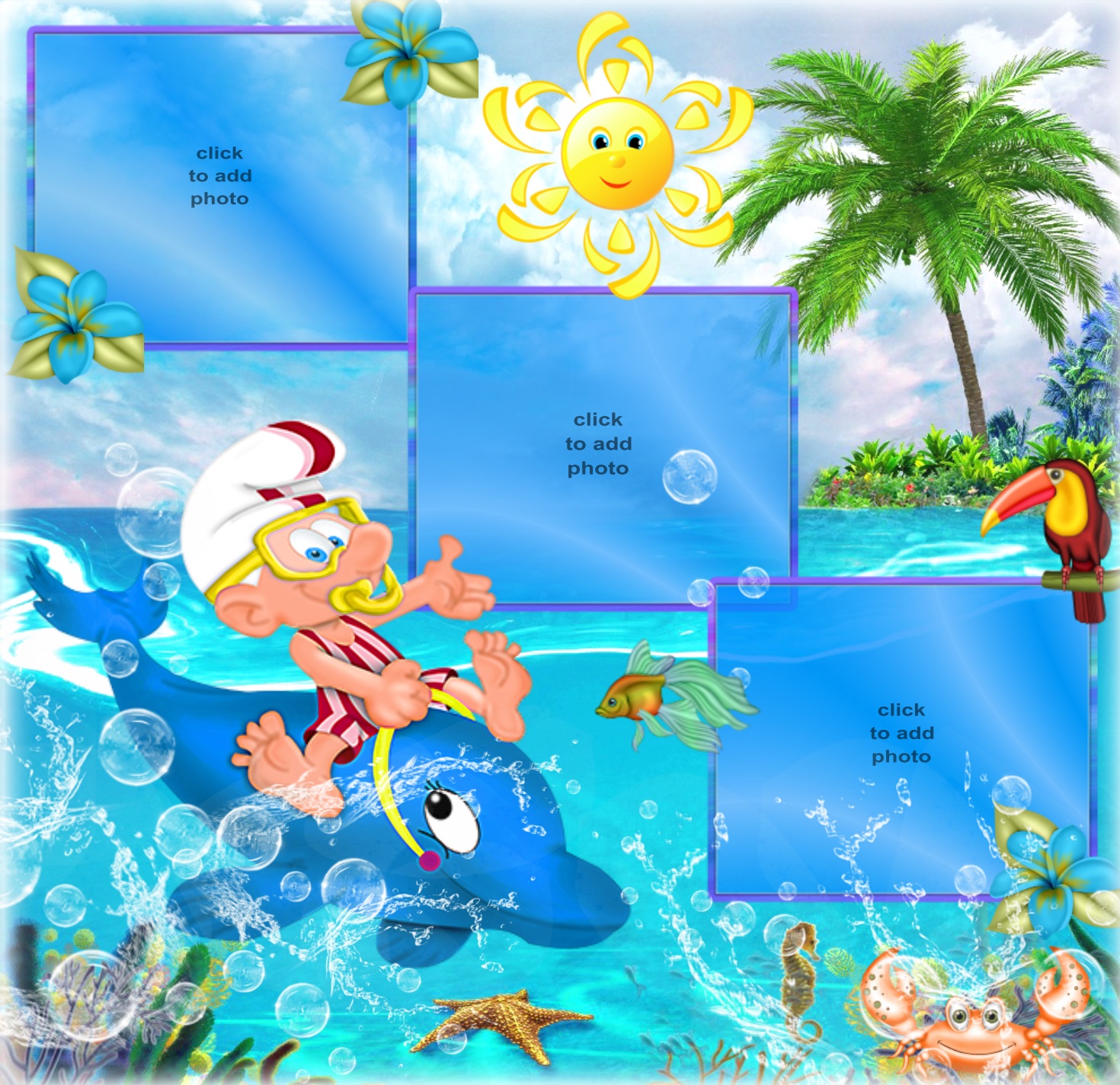 Sinnlich's Kids Frames - 2014 - 2015 - Smurf Dolphin Disney Sinnlich ...
