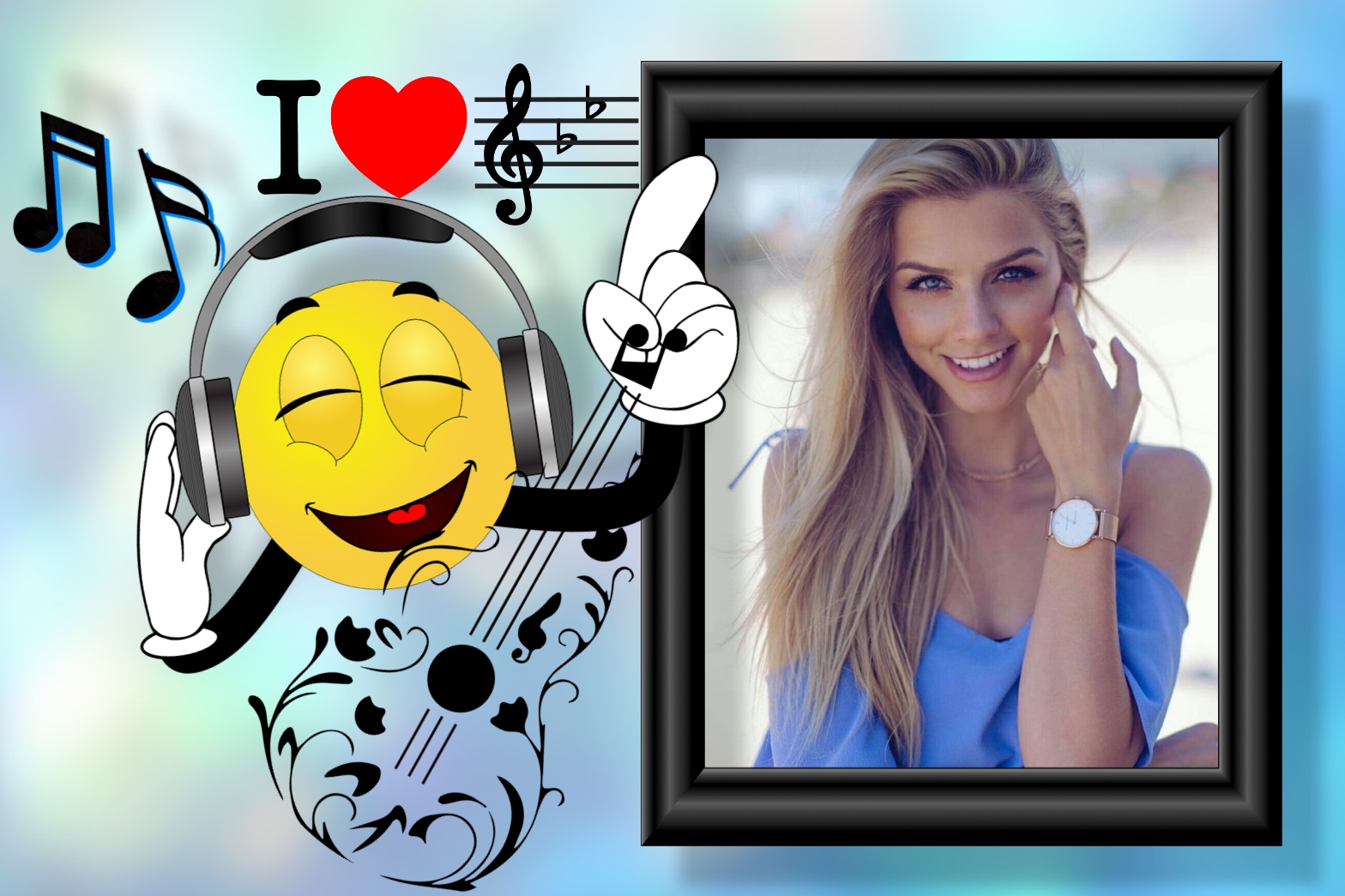 Nette's I Love Music Frames💽🎼🥁🎹🎸 - I Love Music Fun Frame Nette - I ...