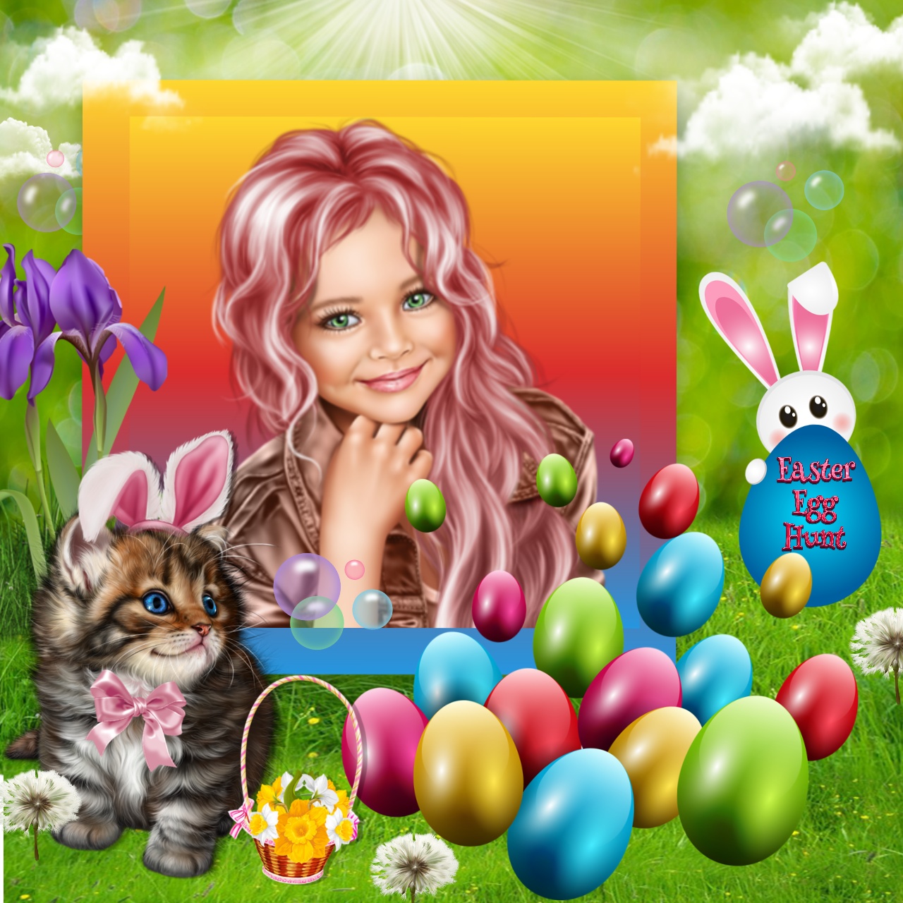 It'sMichelle's Easter Sunday Frames - Easter Egg Hunt - Easter Egg Hunt