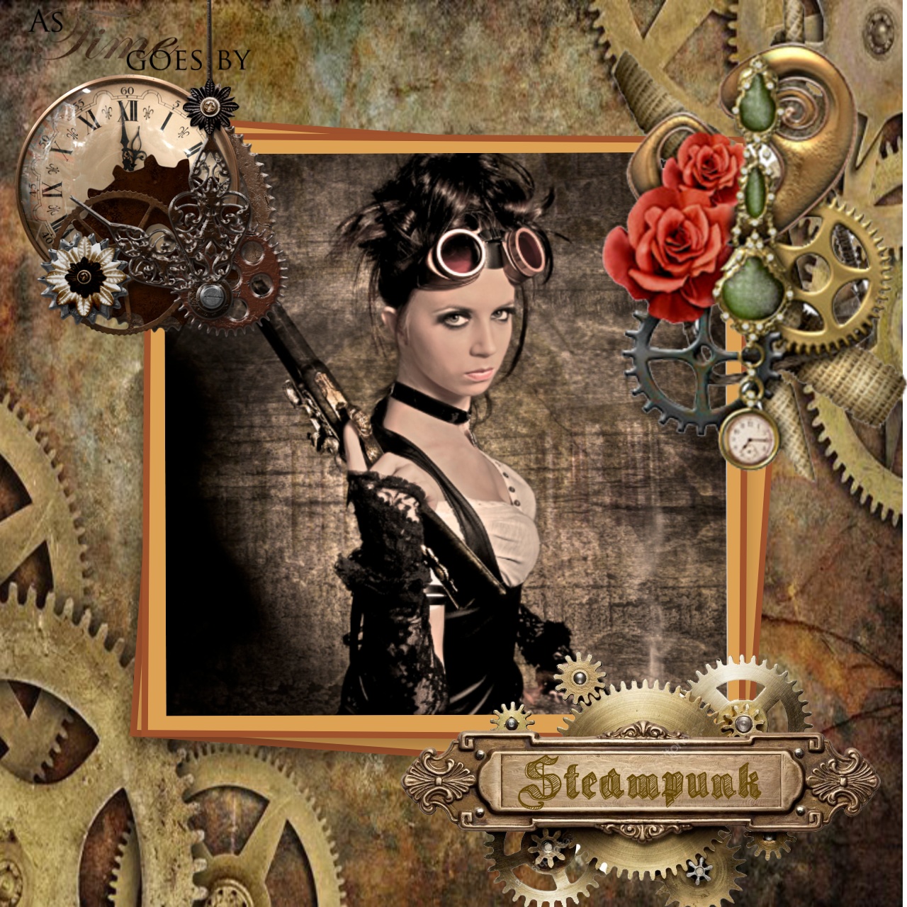 Nette's Goth, Punk and Emo Frames - 2018 - Steampunk Picture Frame ...