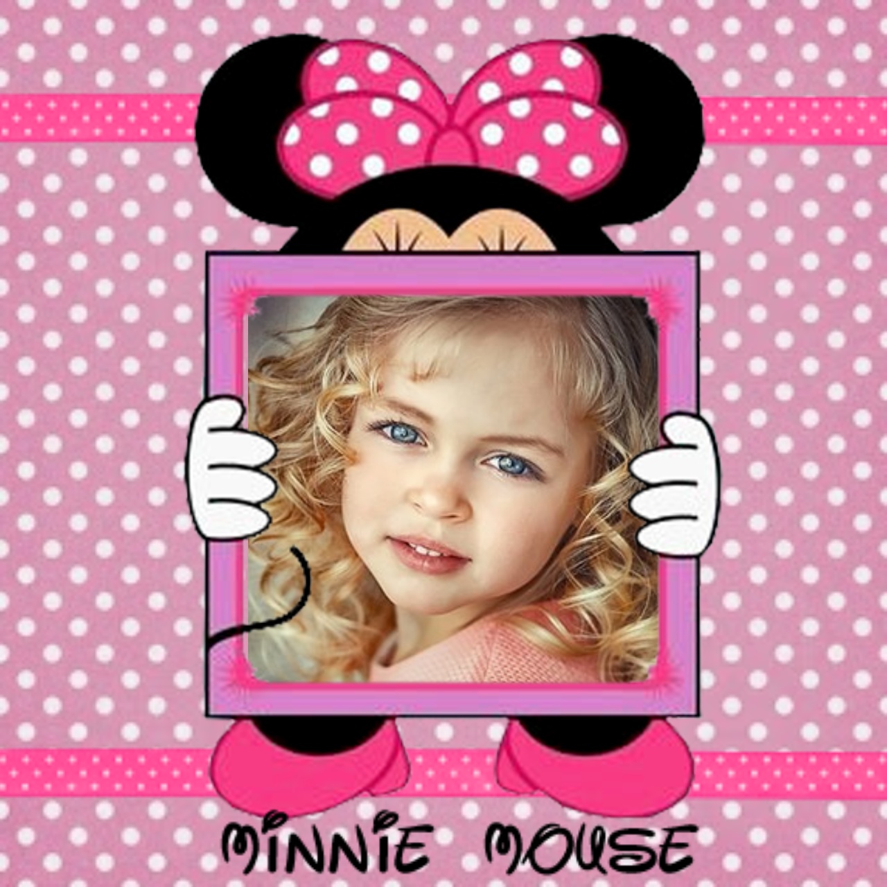 Nette's Cartoon Kids Frame🤡 - Minnie Mouse Frame Kids Playing&Laughing ...