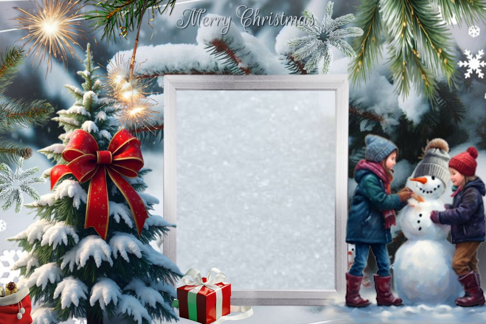 Emily50's Christmas Frame - Christmas Merry Christmas Snow - Christmas ...