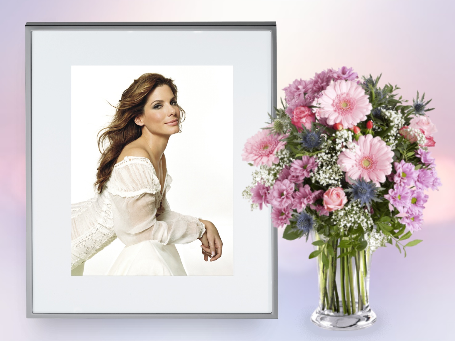 Jezebel64's Floral - Bouquet Gerbera Portrait Picture Frame Jezebel64 ...