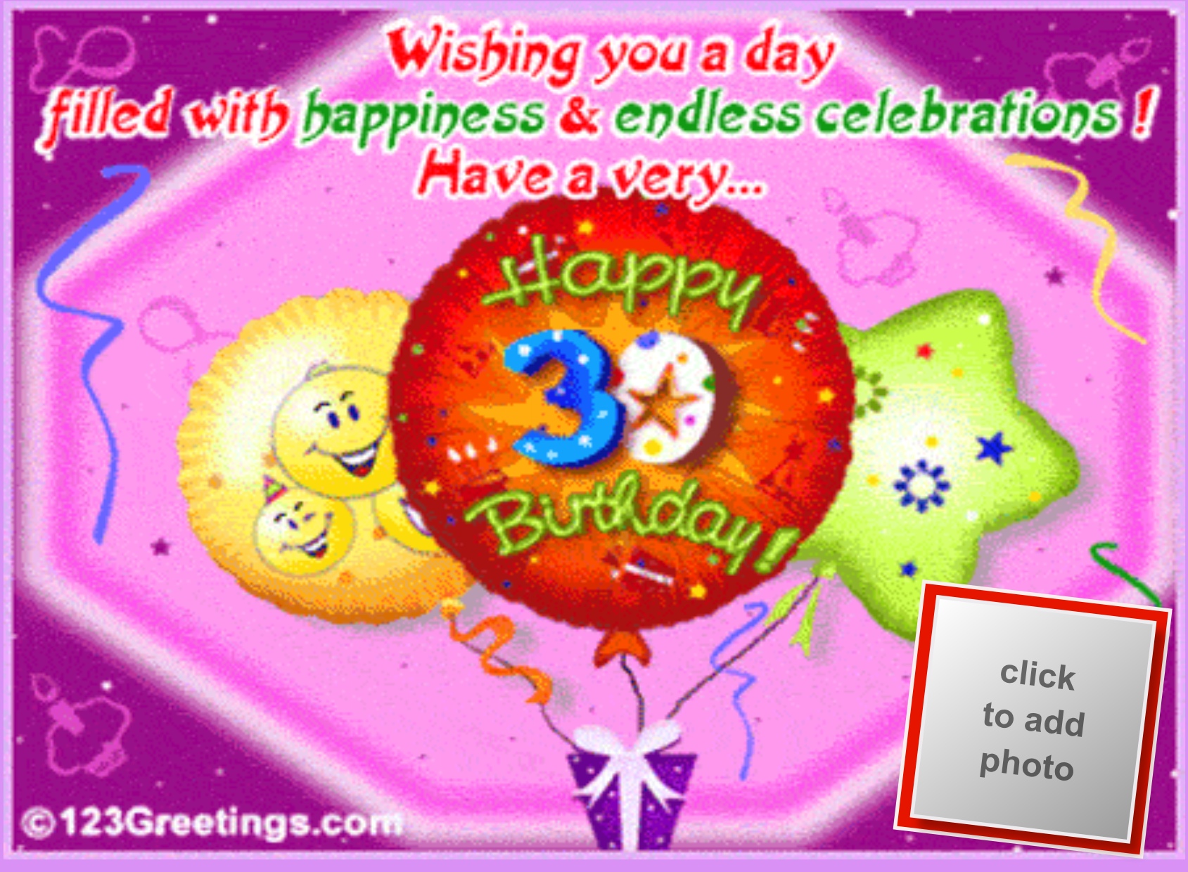 Angelbaby_2978's Birthday Frames - 2008 October - Happy 30th Birthday ...