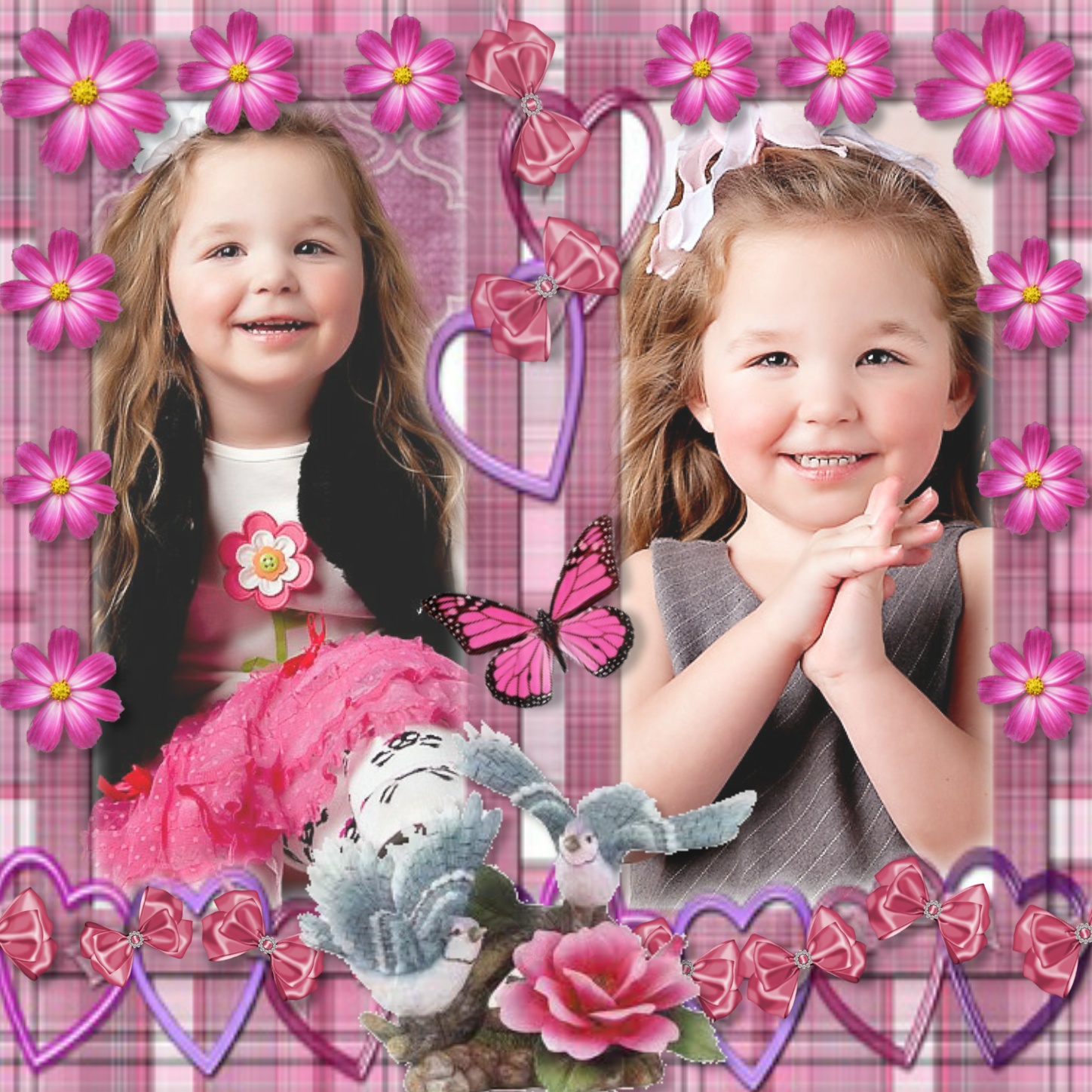 marialedesma1958's Girly Girl Frames - 2012 September - pink flowers ...