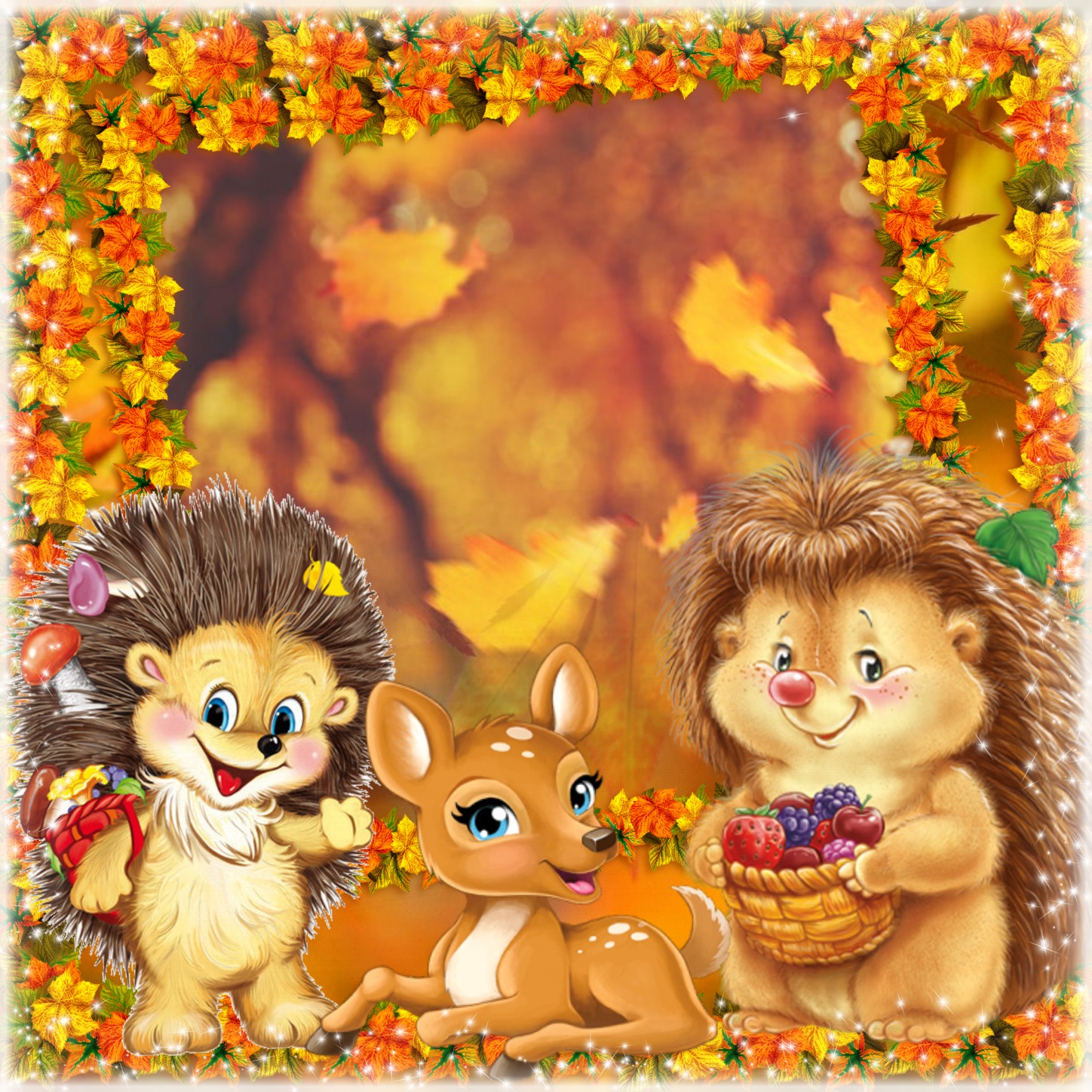 Sinnlich's Kids Frames - 2018 - Autumn Animals Sinnlich Fall children ...