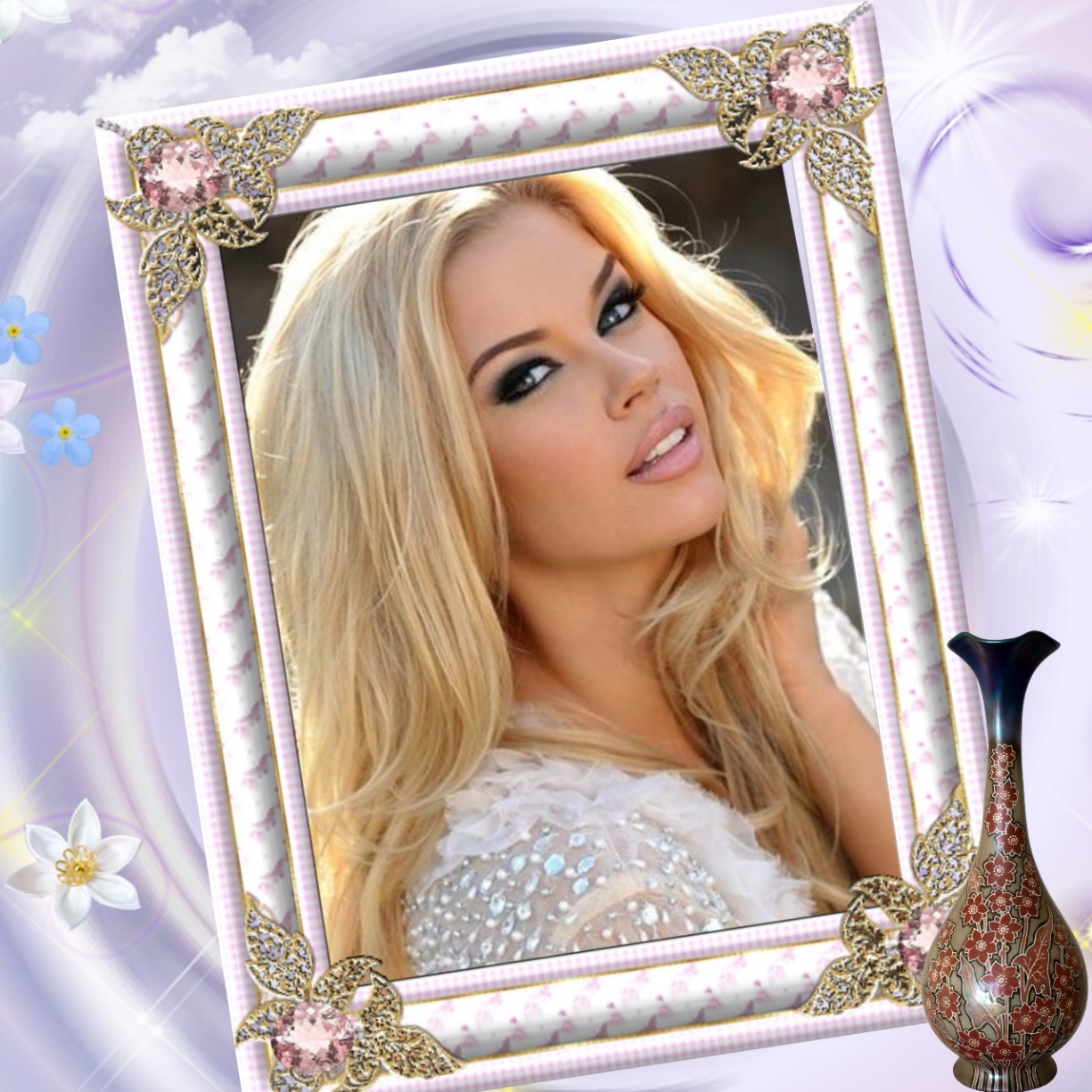 Emily50's Abstract frame - Abstract girly Girls Art - Abstract girly ...