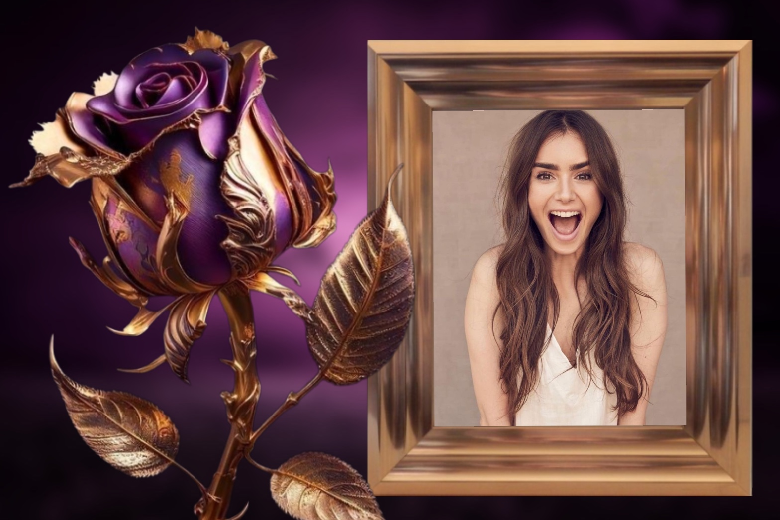 Nette's Flower Frame - Single Flower Frame Picture Frame Nette - Single ...