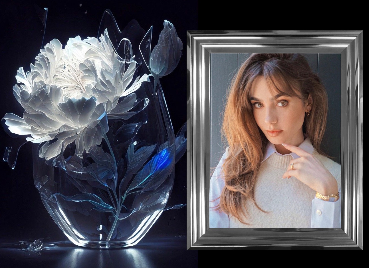 Nette's Flower Frame - Single Flower Frame Picture Frame Nette - Single ...