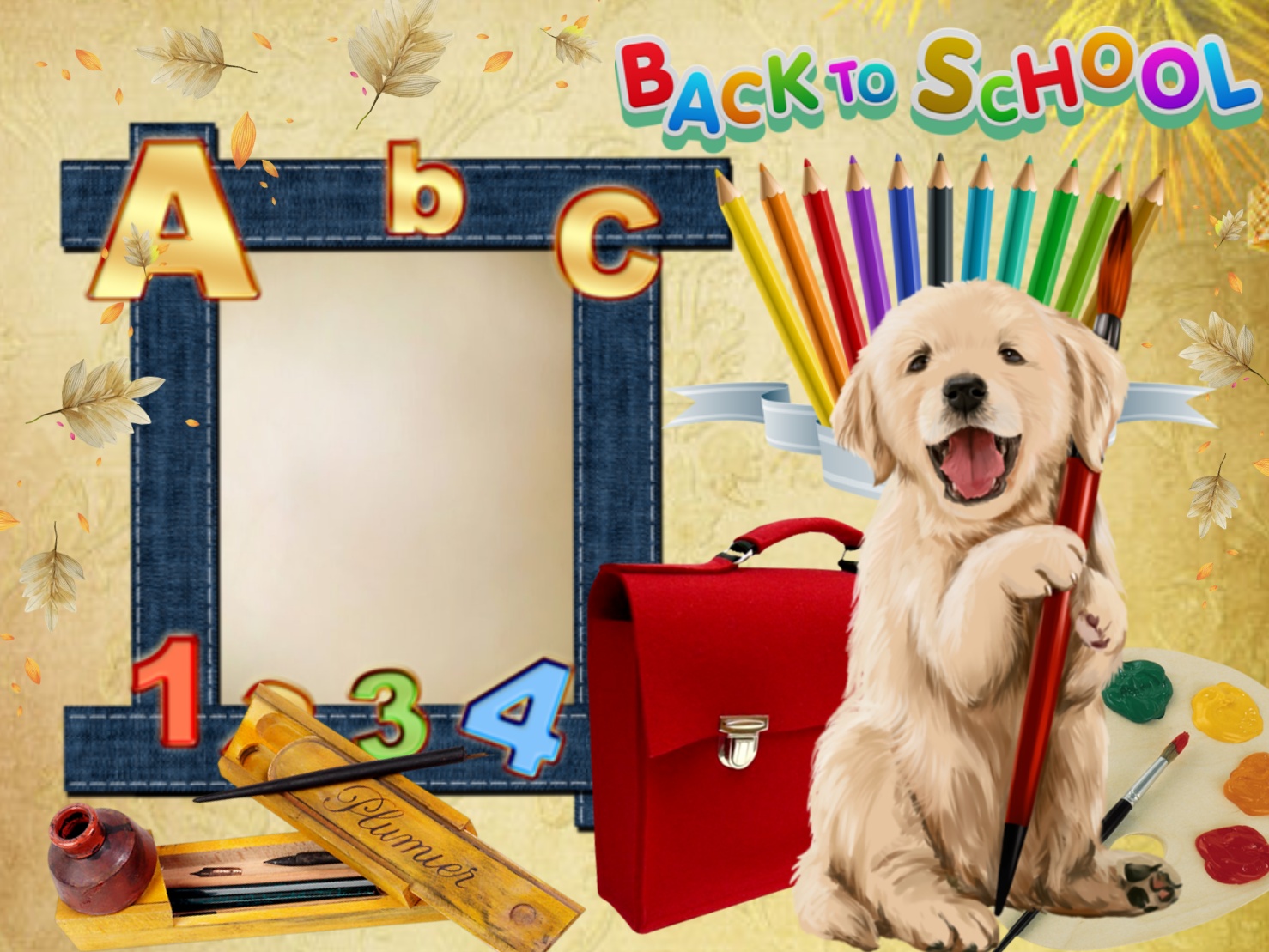 Emily50's Fall Frames (Vintage) - fall Backto School ...