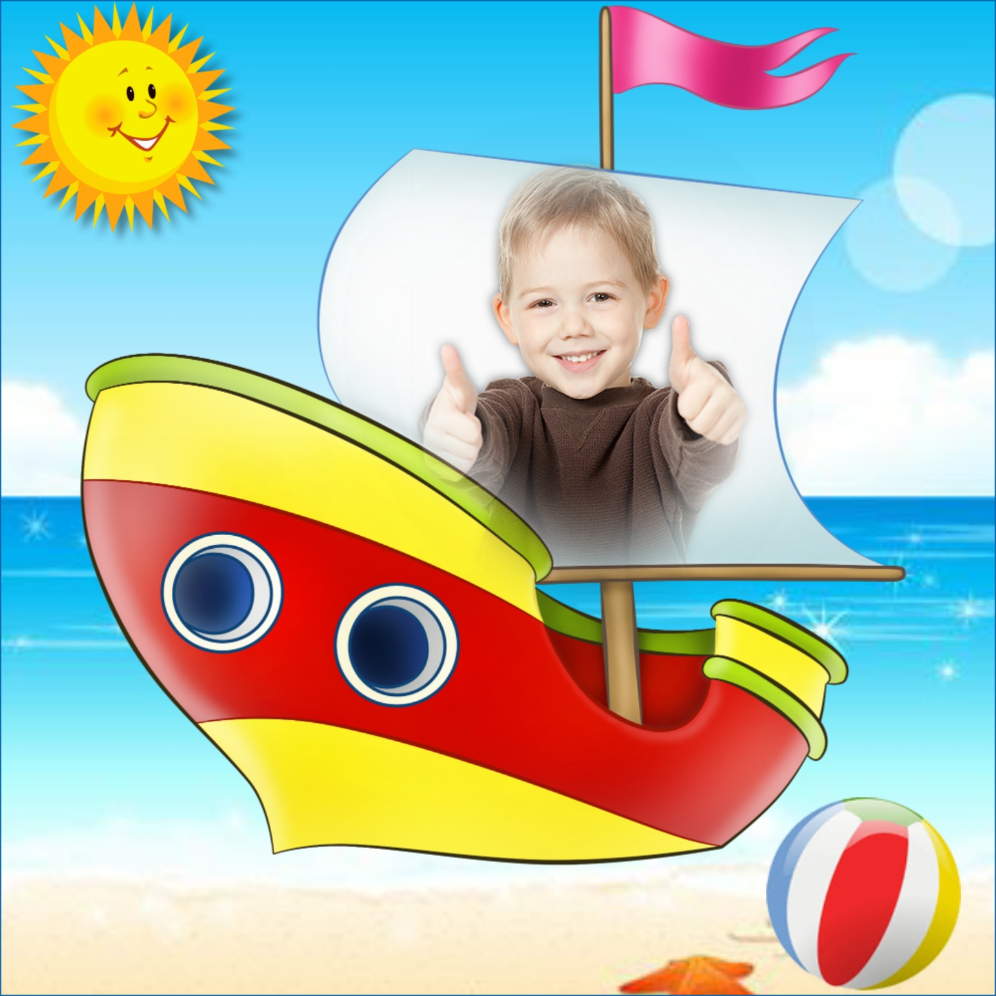 Nette's Kid Photo Frames🏄‍♀️🏂 - 2016 February - 2016 March - Beach Time ...