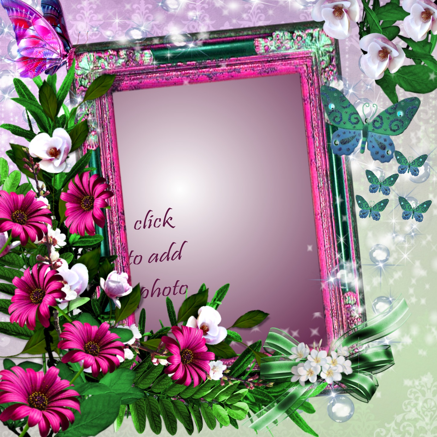 alma50's Girly Girl Frames - 2010 April - Pink and Green frame Alma50 ...