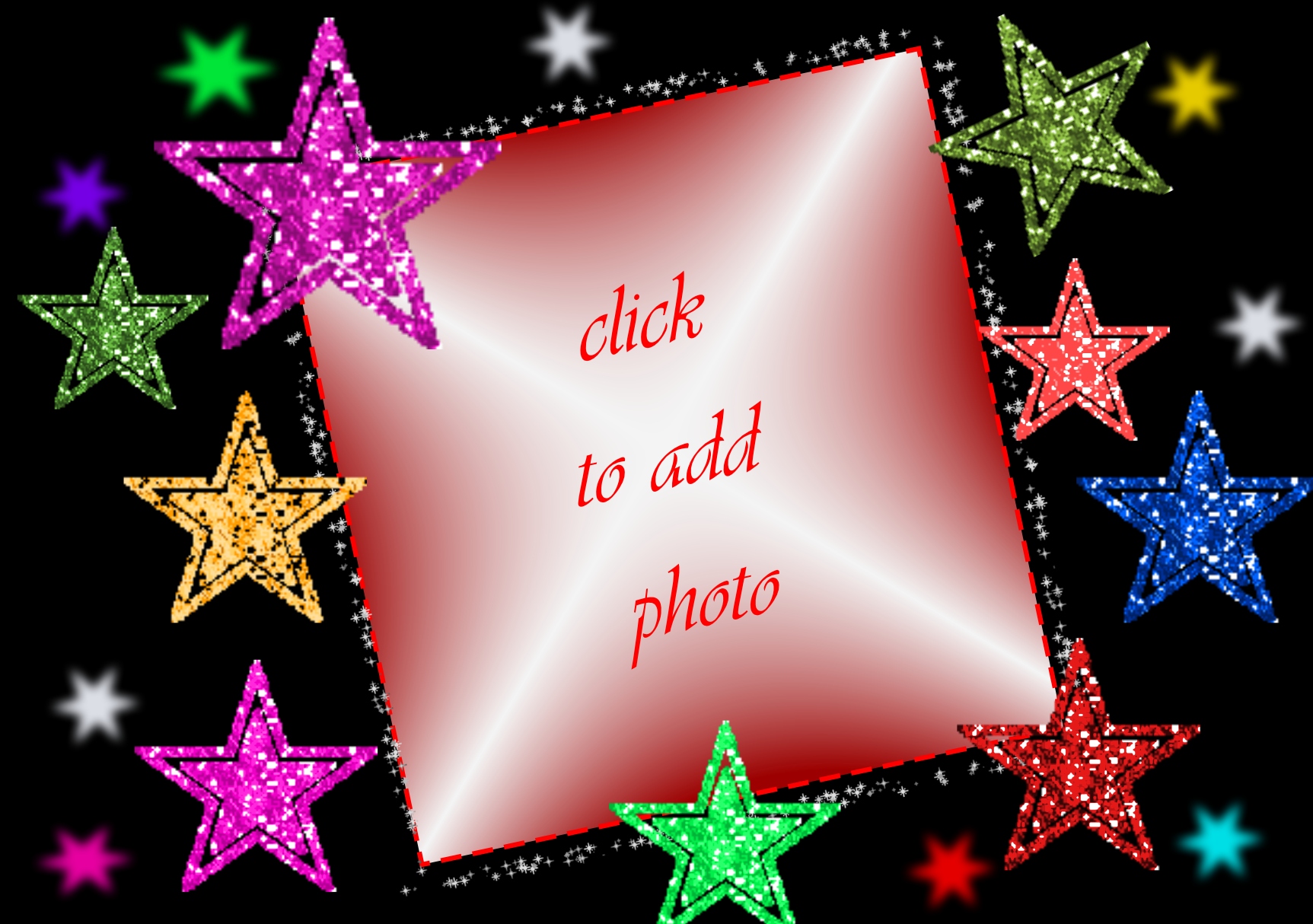 edgrace's Picture Frames - 2009 January - Colorful Star frame Edgrace ...