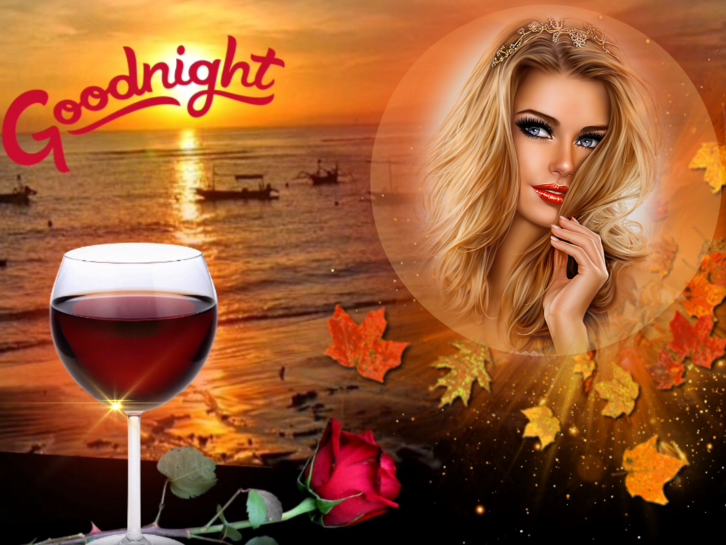 Wienie Coppen's Landscape,Ocean,Sunset - goodnight ocean wine ...