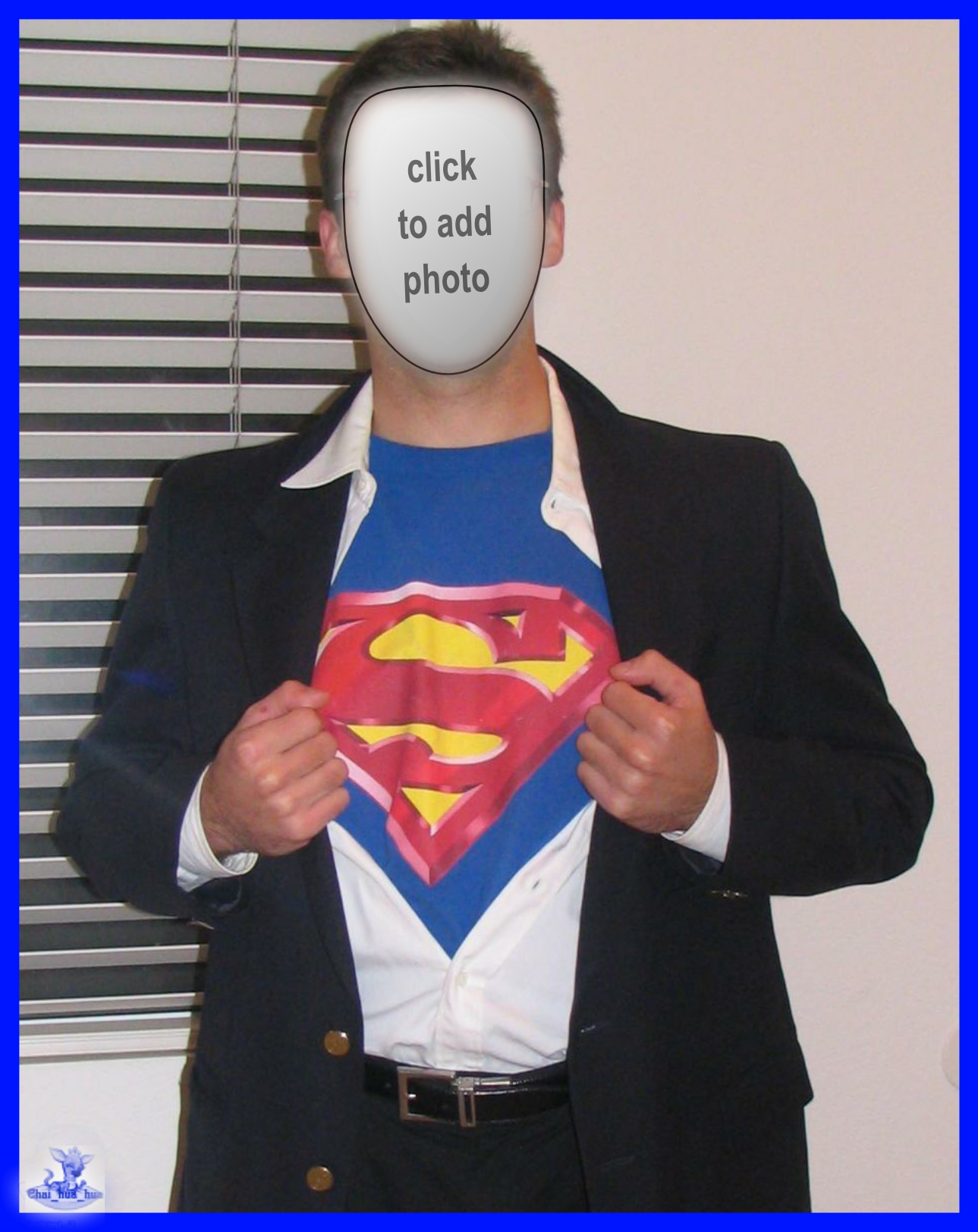 Chai_hua_hua's Halloween Frames - 2008 October - Superman Face Cut Out ...