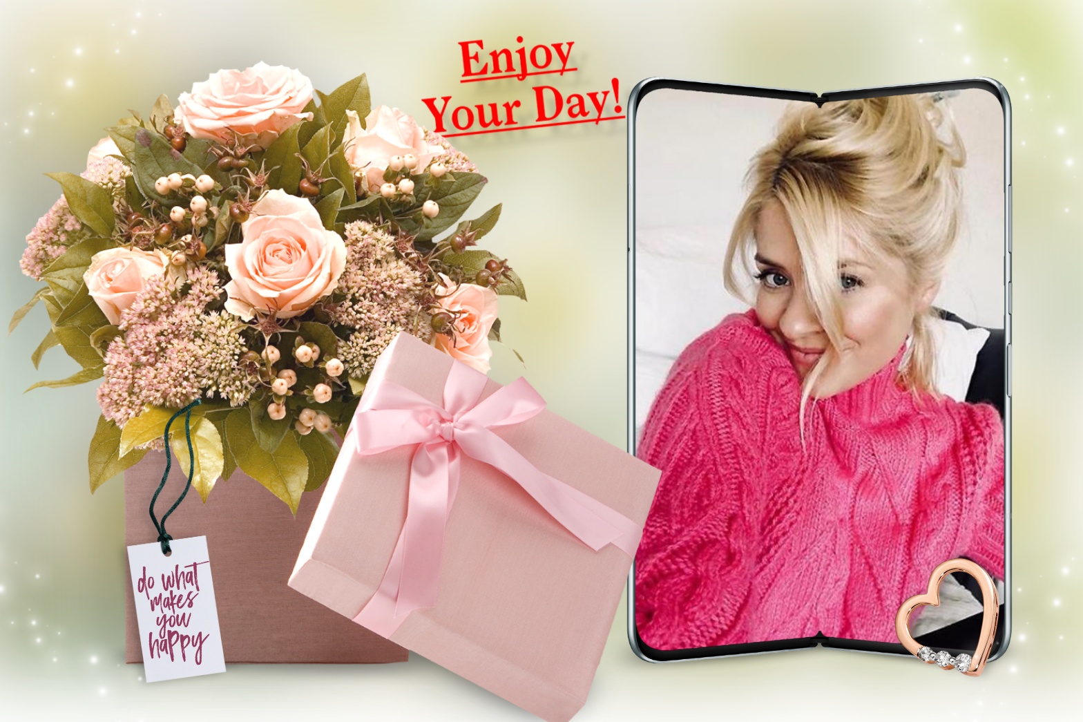 Elizabeth's GOOD MORNING/DAY/NIGHT ⭐️ 2/3 - Haveagreatday Peach Rose A ...