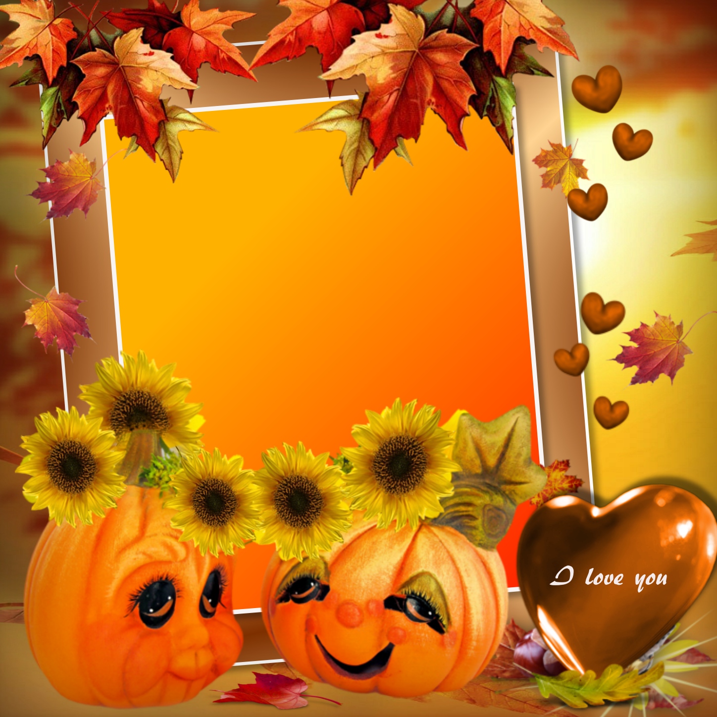 sonneedyta's Fall Frames - 2015 October - lovers pumpkins Sonneedyta ...