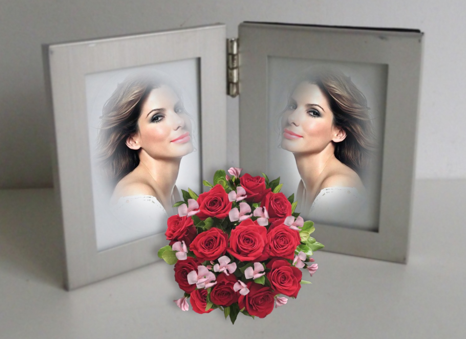 Jezebel64's Double Frames - Double Frame Friends Family Red Rose ...