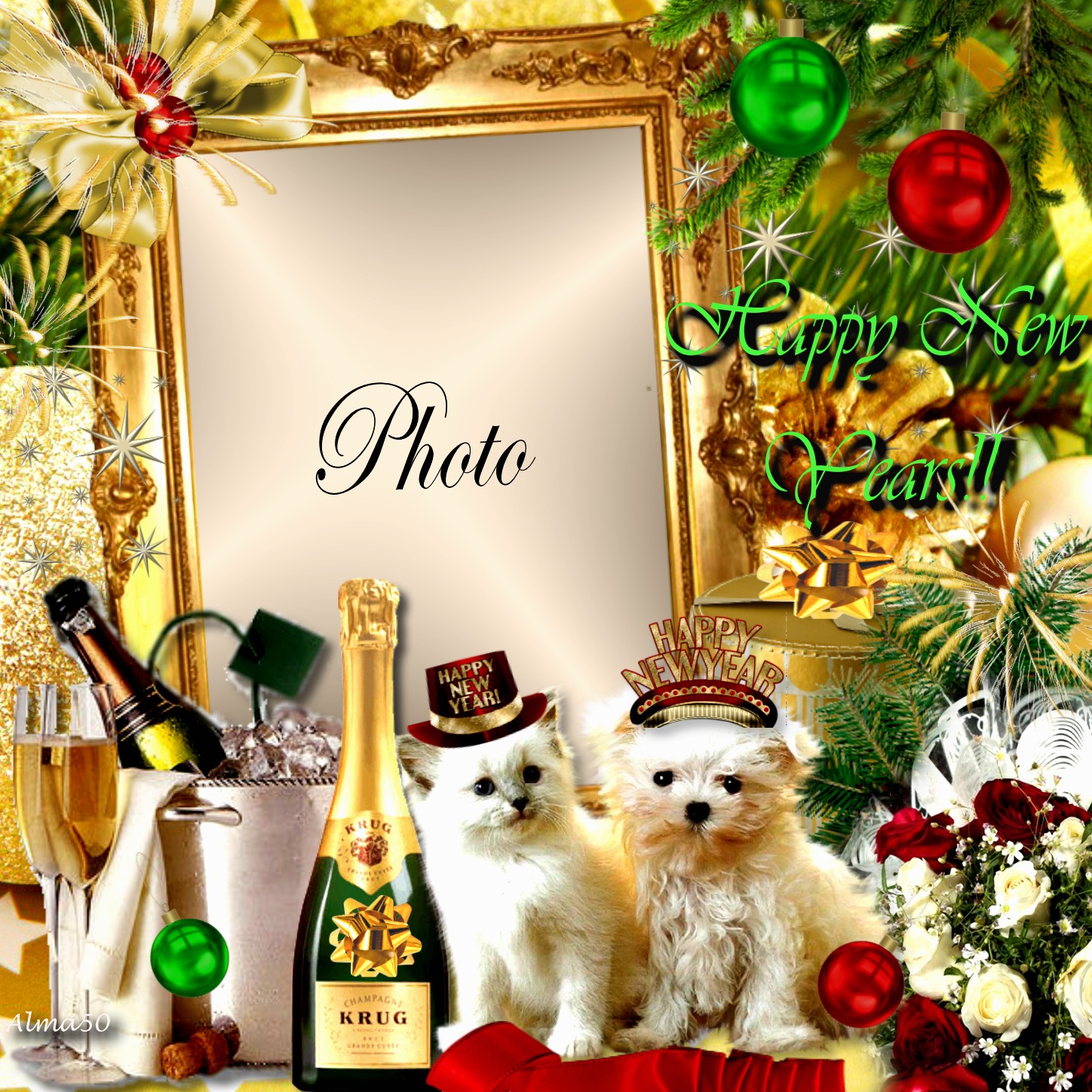 alma50's New Year's Eve Frames - 2010 December - New Years Frame Alma50 ...