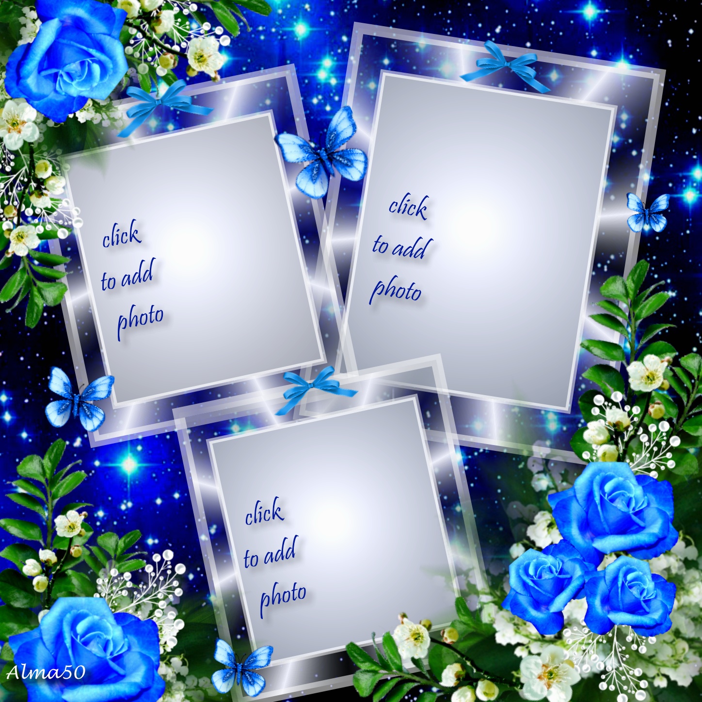 alma50's My Family Frames - 2012 July - Family In Blue Alma50 my Family ...