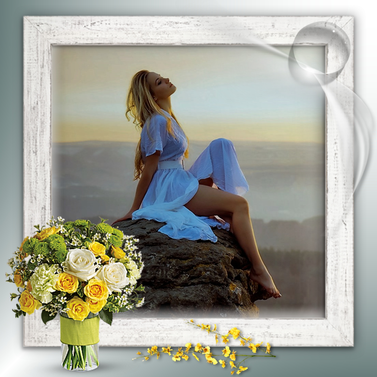 Elizabeth's THINKING OF/MISSING YOU 🌷2/4 - Missingyou Yellow Rose White ...