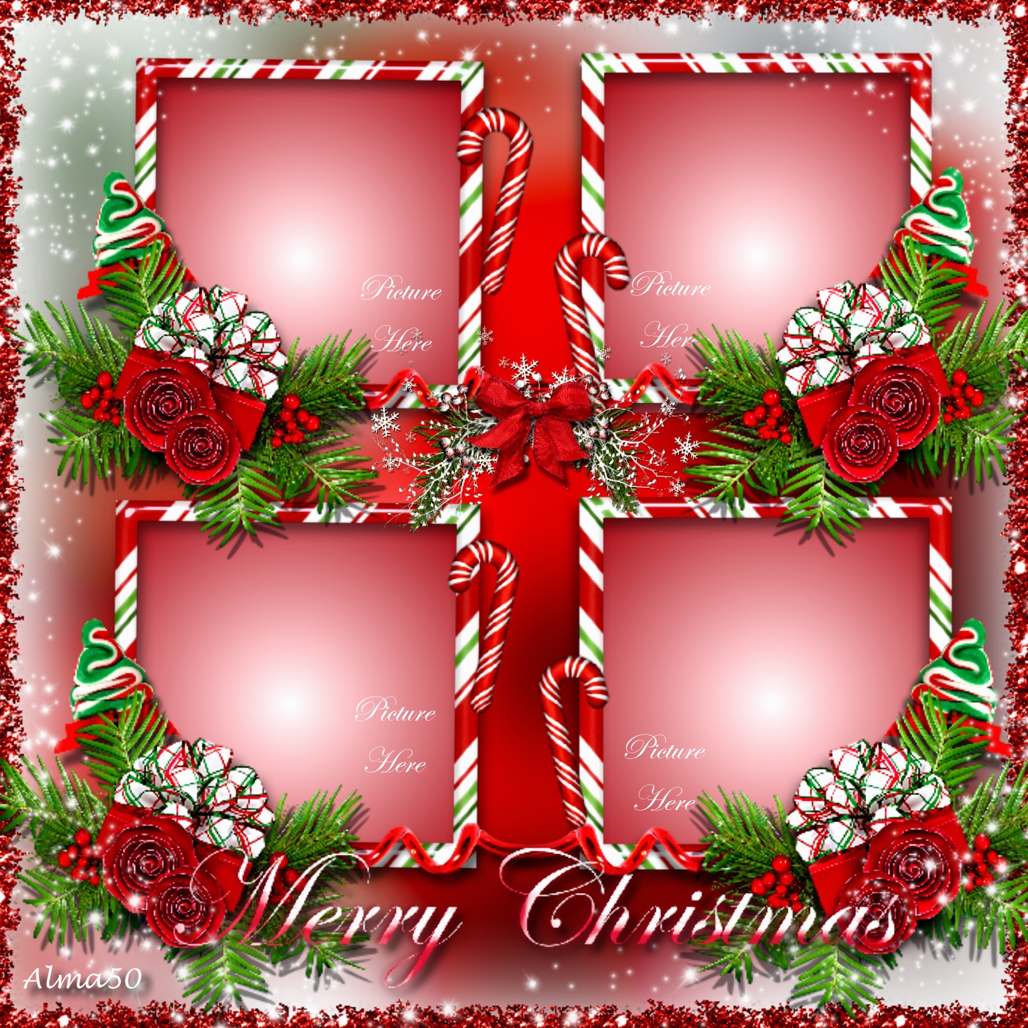 alma50's Christma Frames - 2012 December - Candycan xmas frame Alma50 ...