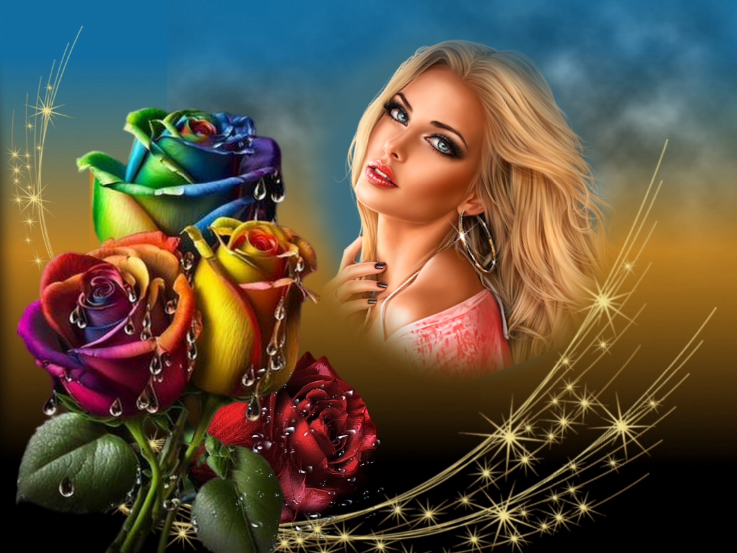 Wienie Coppen's Butterflies,Flowers,Months - beautiful portrait roses ...