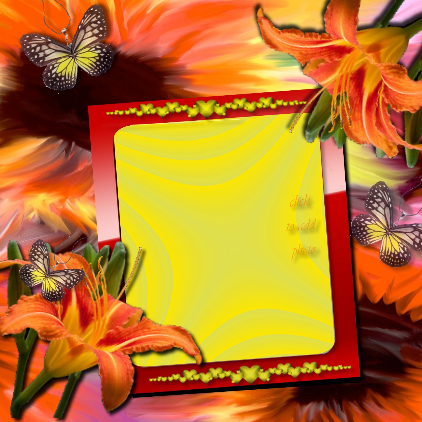 marialedesma1958's Girly Girl Frames - 2012 May - Orange & Yellow Frame ...