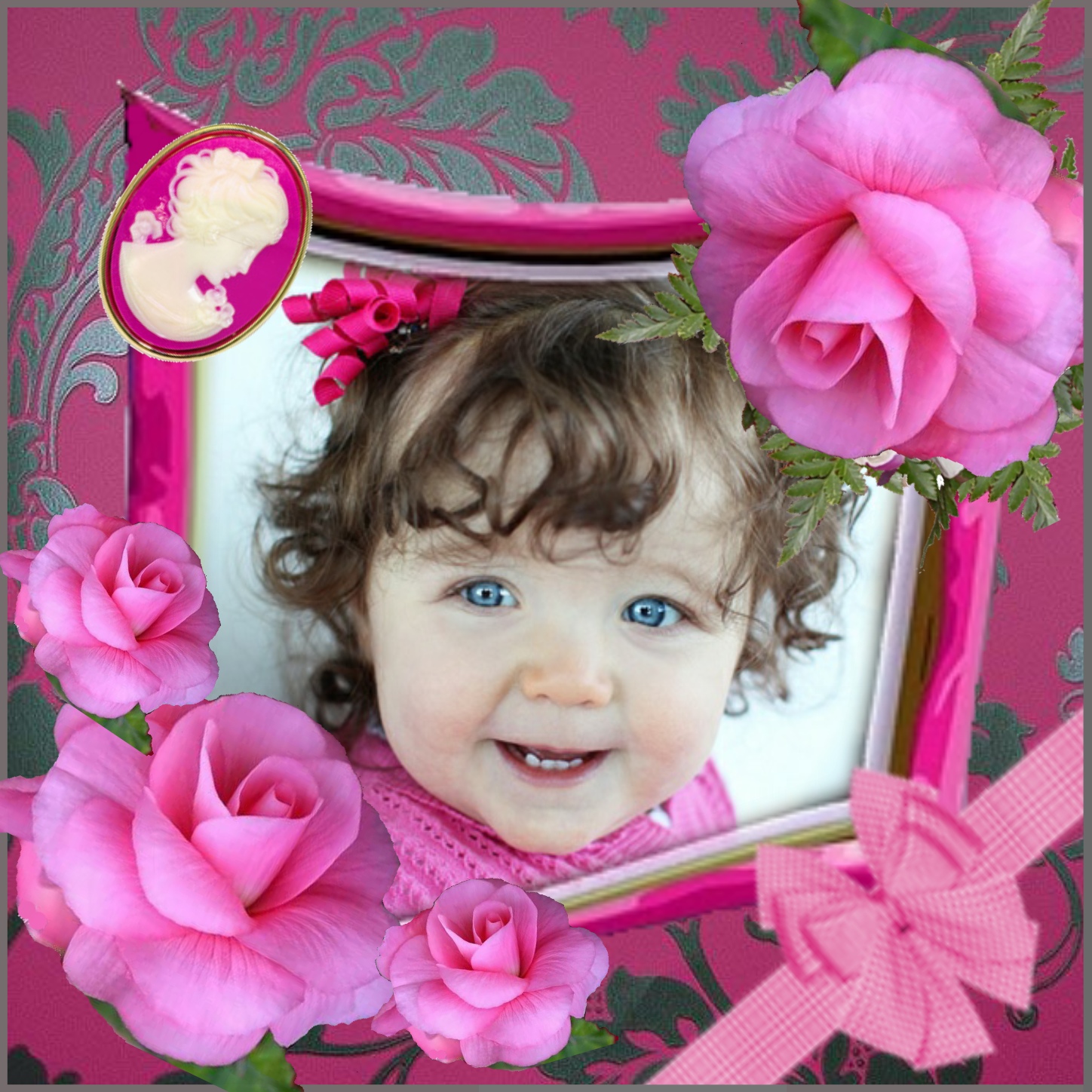 marialedesma1958's Girly Girl Frames - 2011 April - Pink And Gray Frame ...