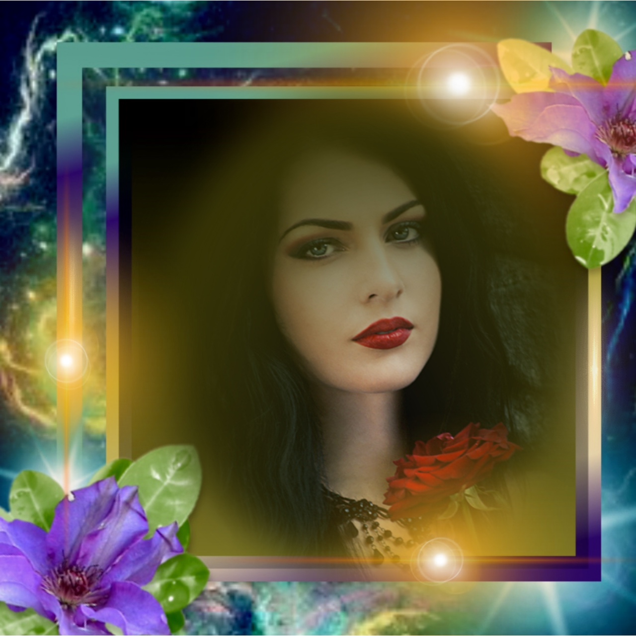 Wienie Coppen's Love romance - abstract frame portrait - abstract frame ...