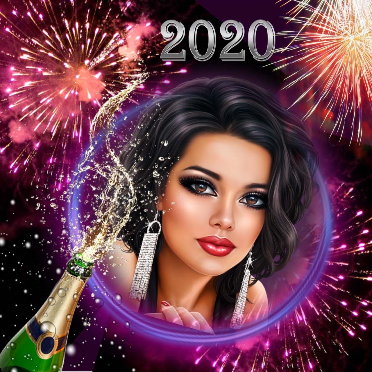 Wienie Coppen's Love romance - 2020 fireworks portrait - 2020 fireworks portrait