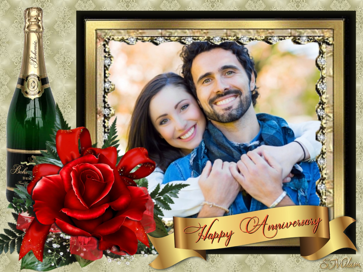 Imikimi Happy Wedding Anniversary Photo Frames Free Printable ...