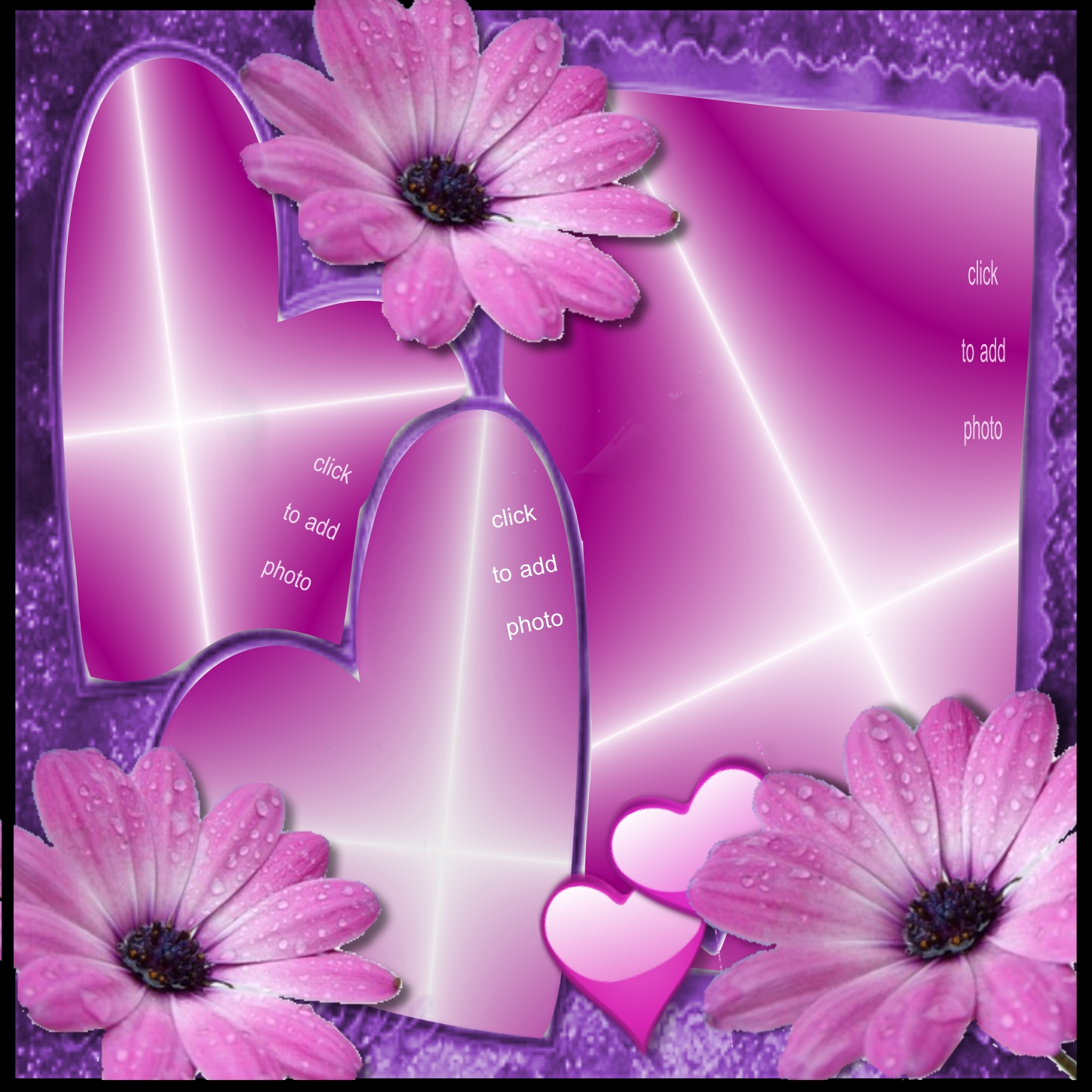 marialedesma1958's Girly Girl Frames - 2013 July - Pink Daisies With ...