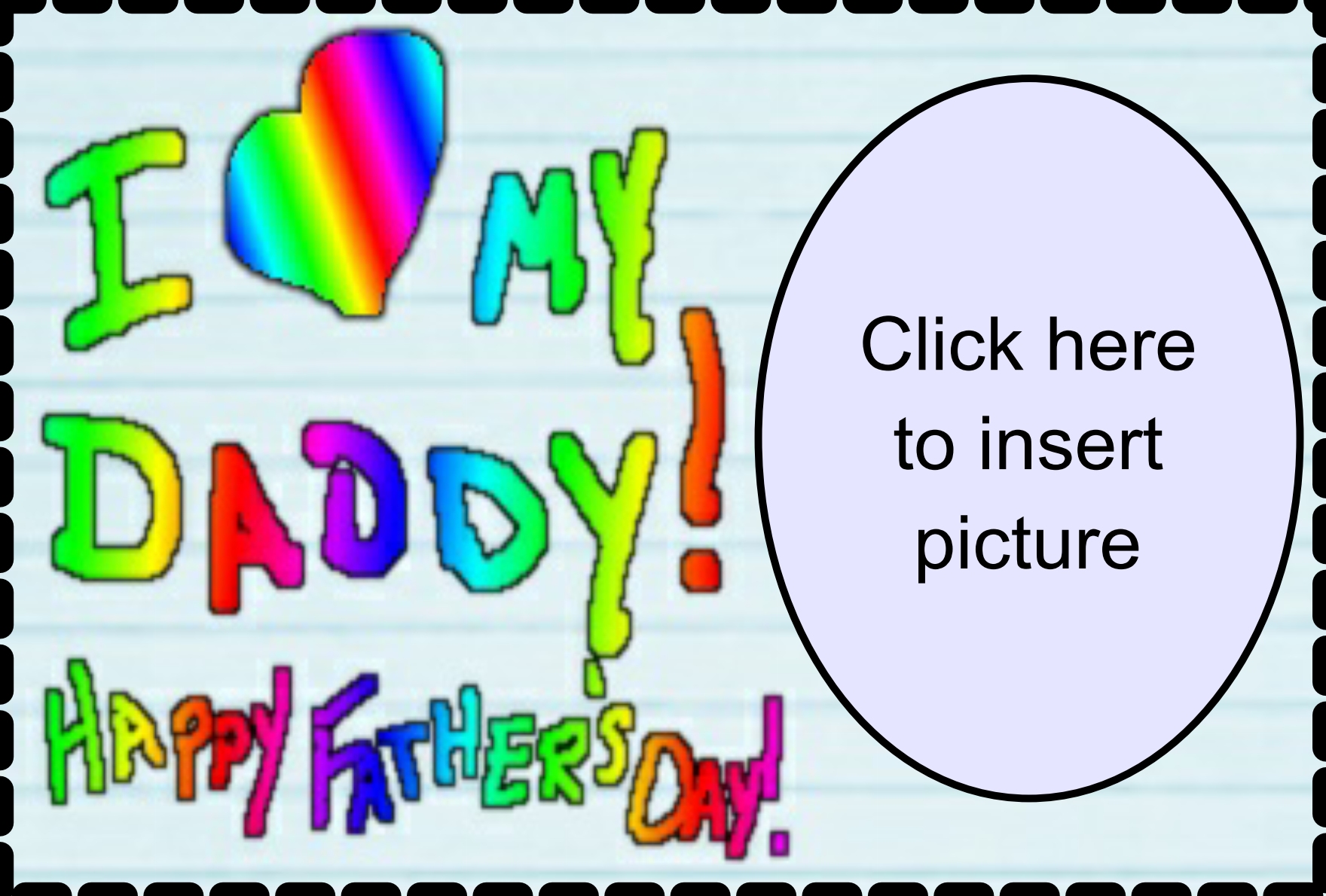 ZingerBug's Summer Holiday Frames - 2007 - 2007 - I Love My Daddy ...