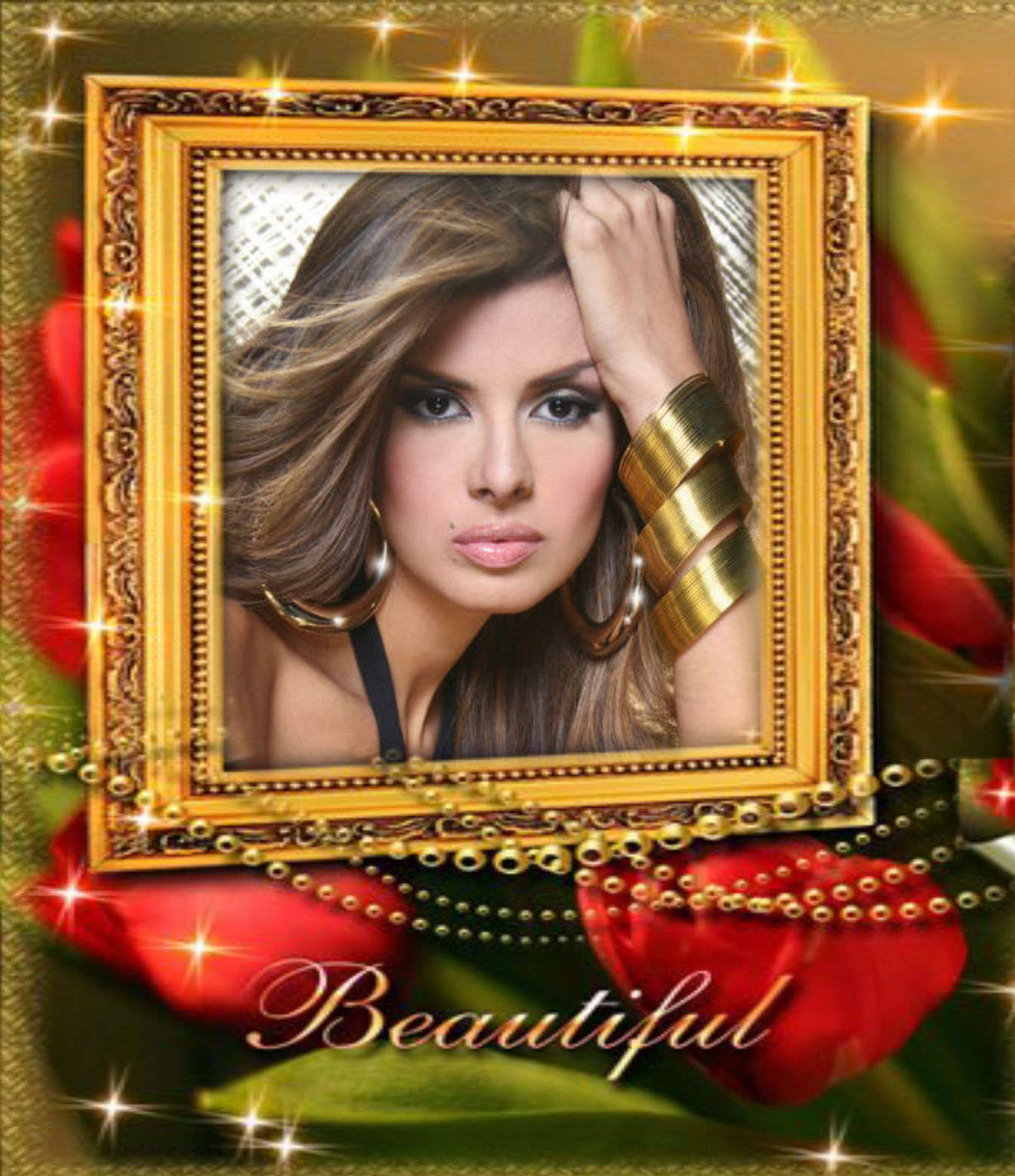 marialedesma1958's Picture Frames - 2011 August - Gold Frame With Red ...