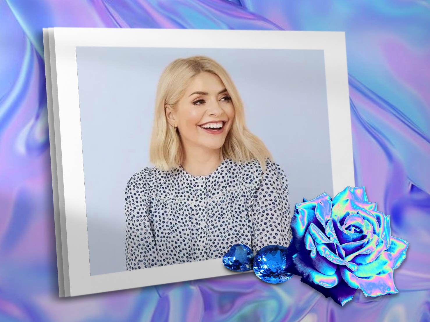 Elizabeth's PICTURE FRAMES 🖼 2/2 - Picture Frame Gemstone Blue Rose ...