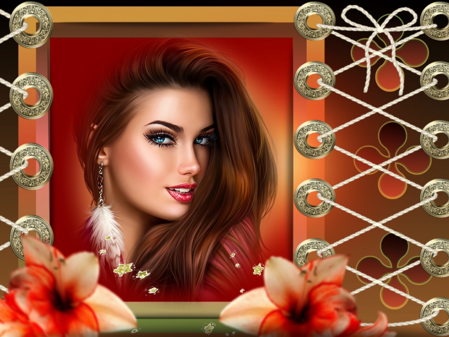 Wienie Coppen's Love romance - fantasy frame portrait - fantasy frame ...