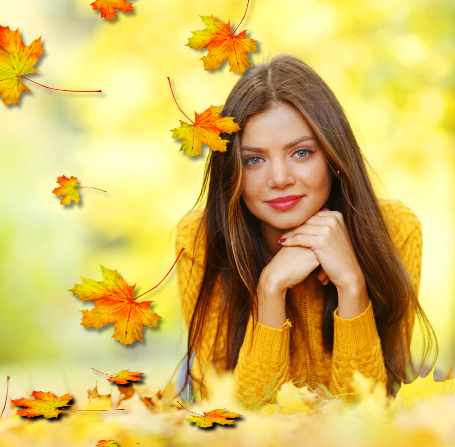 lissy's Face Cut-Out Frames - 2015 September - autumn girl Lissy005 ...