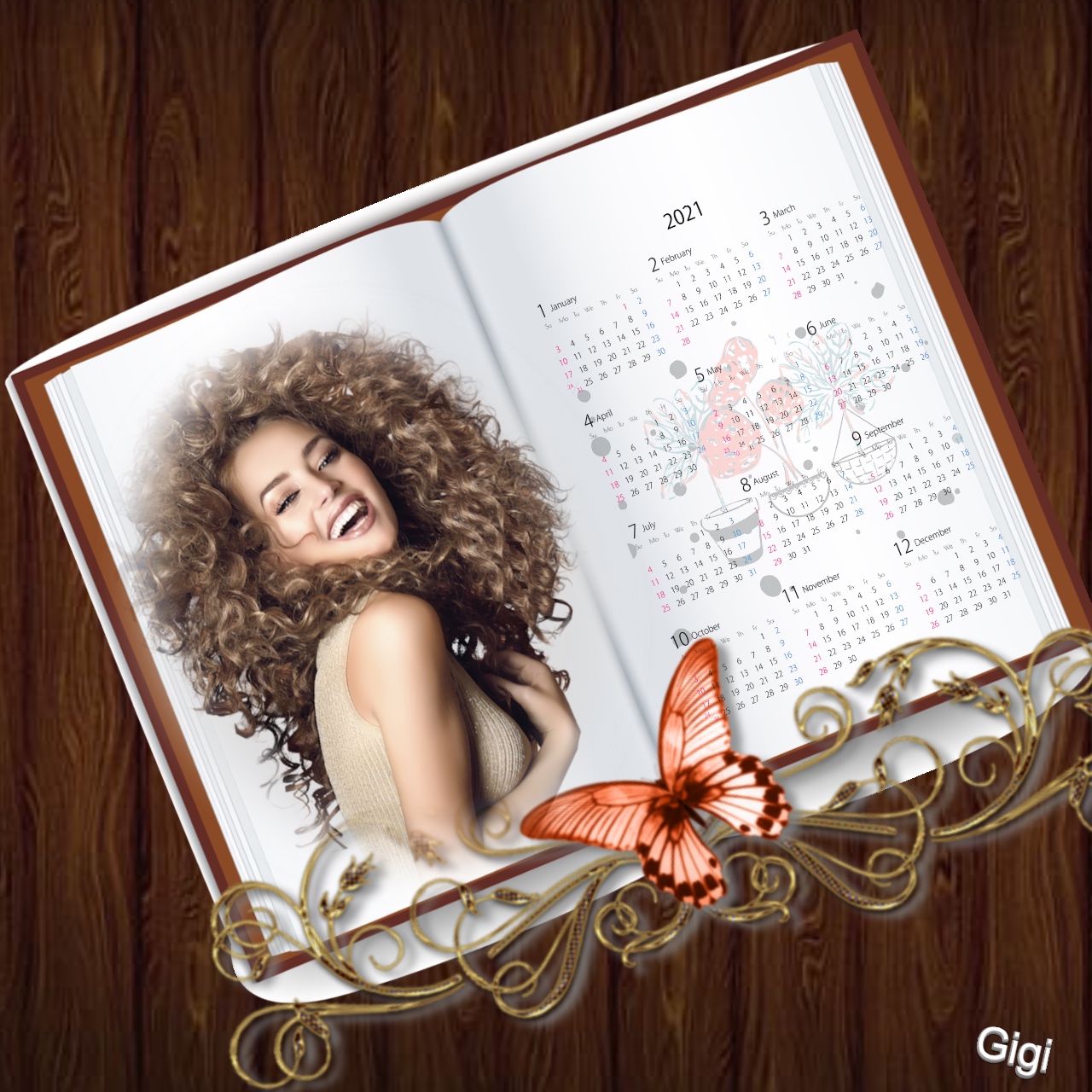 GISSELLEH1929's calendar -Calendario2021 - Gigi Calendar calendario ...